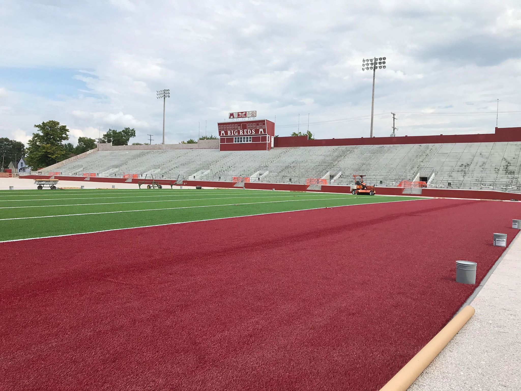 Local company DRC Enterprises installs AstroTurf at century-old Hackley ...