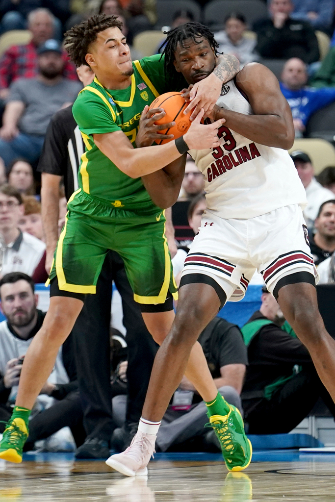 Oregon vs. South Carolina, men's NCAA Tournament, March 21, 2024 ...