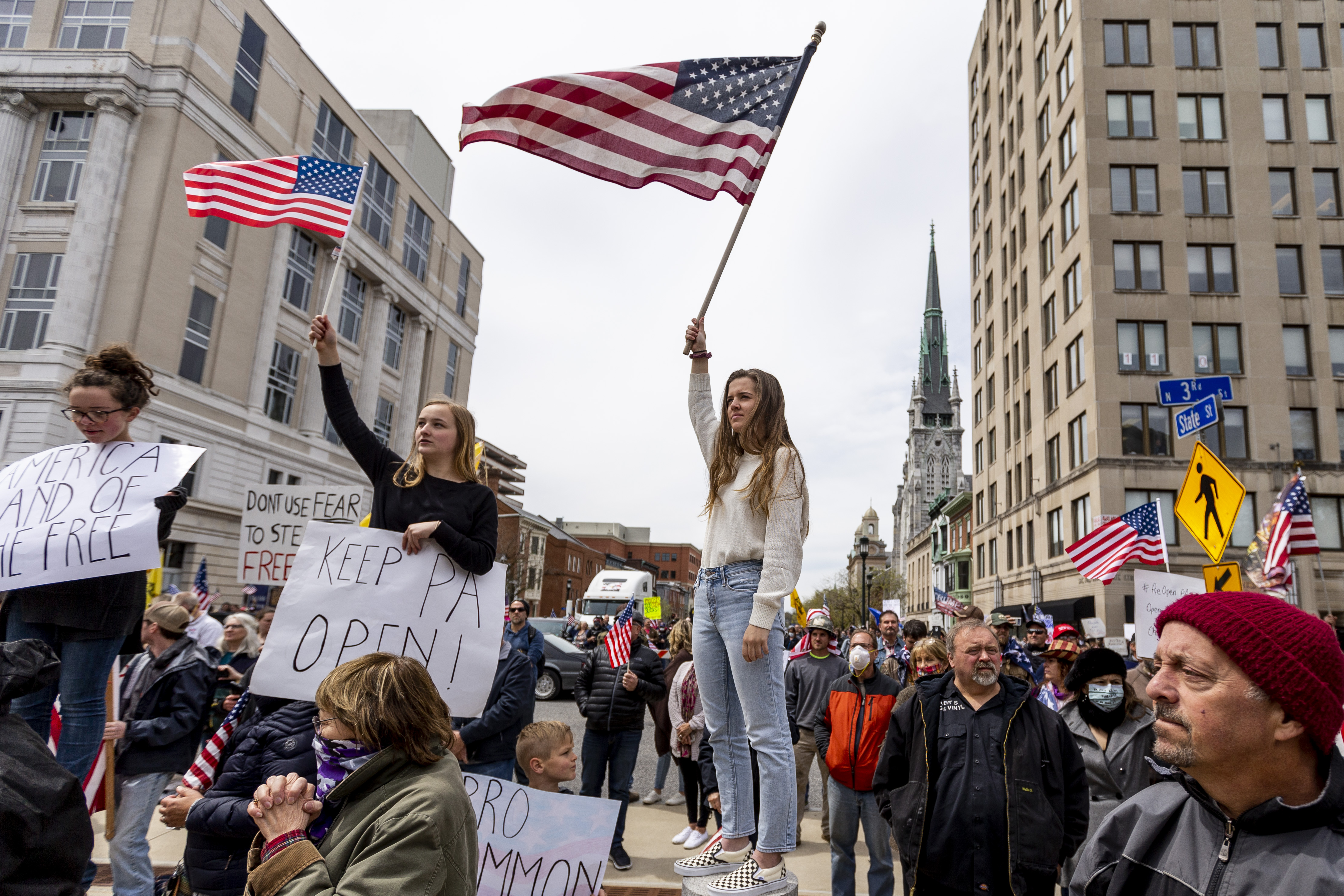 Protest of Gov. Wolf's coronavirus shutdown at Capitol - pennlive.com