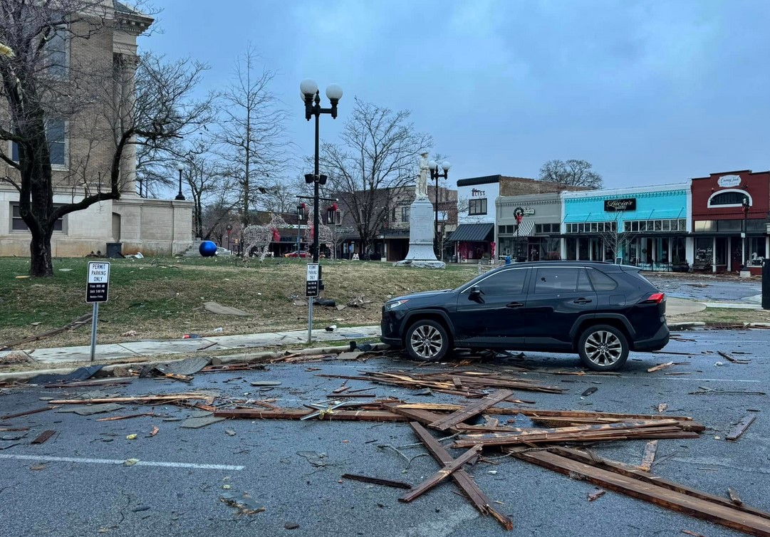 Storm damage in downtown Athens - al.com