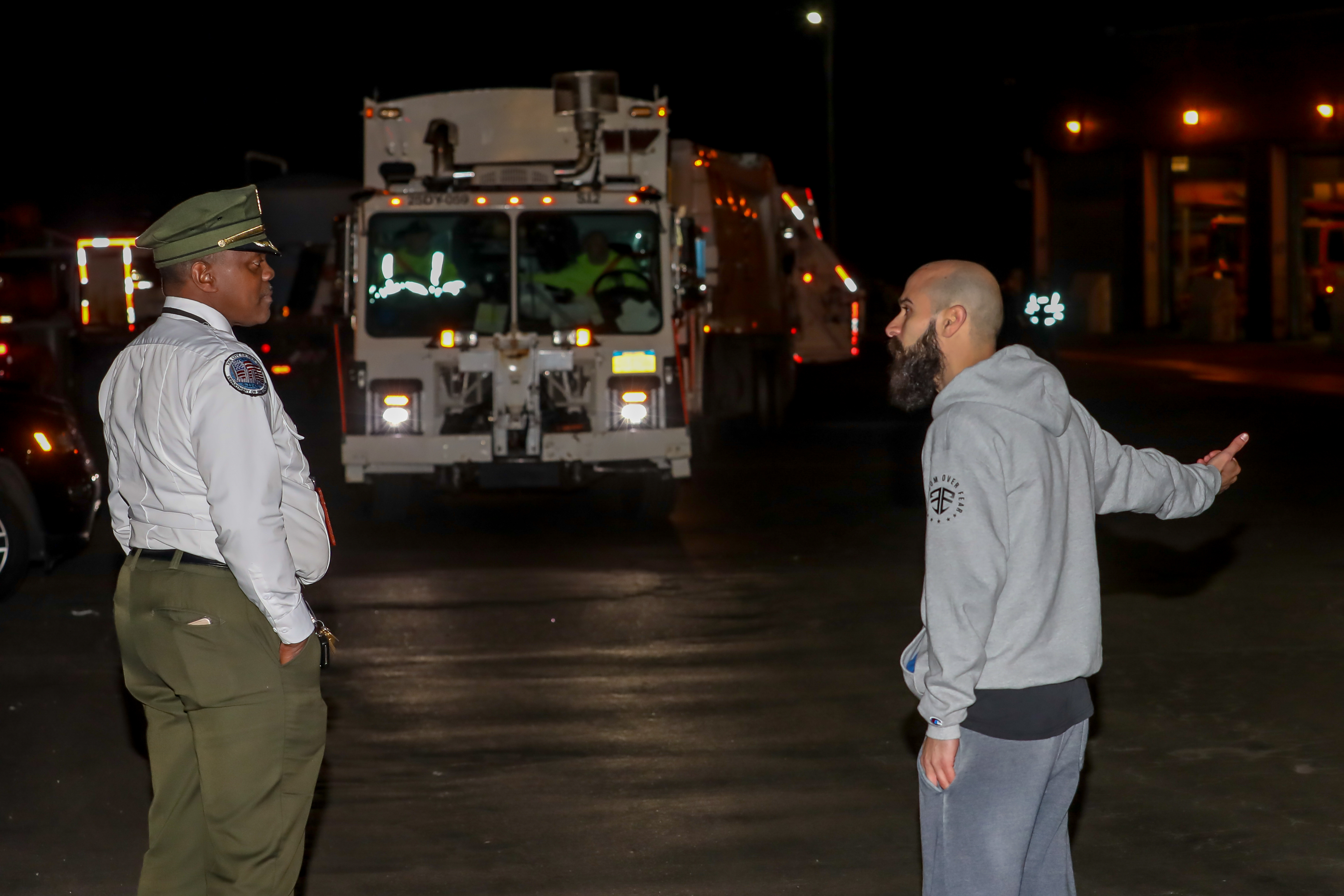 PHOTOS: Protesters line up outside DSNY Garage against NYC Vaccine ...