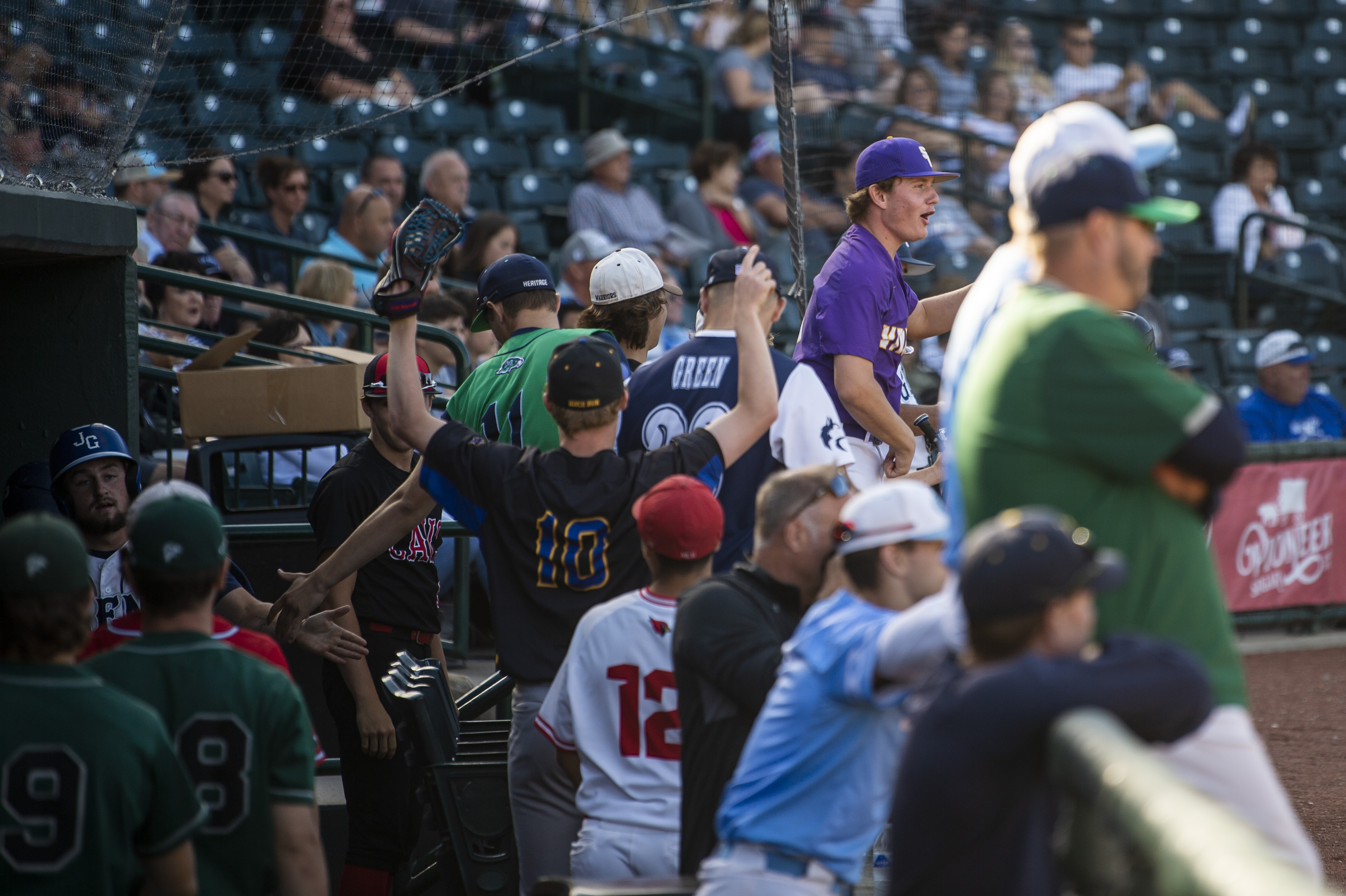 North and South baseball teams battle in All-Star game at Dow Diamond ...