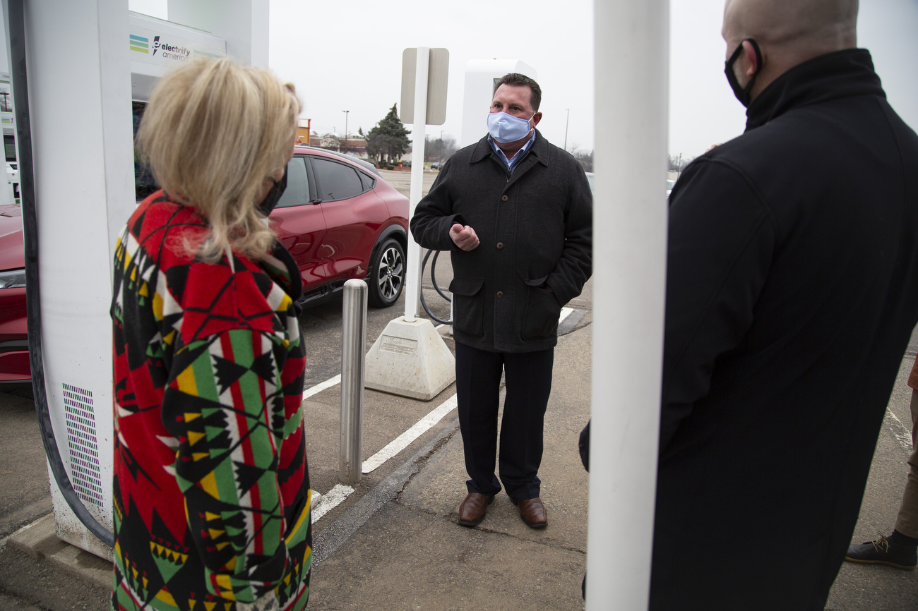 Representative Dingell visits an EV charging station - mlive.com
