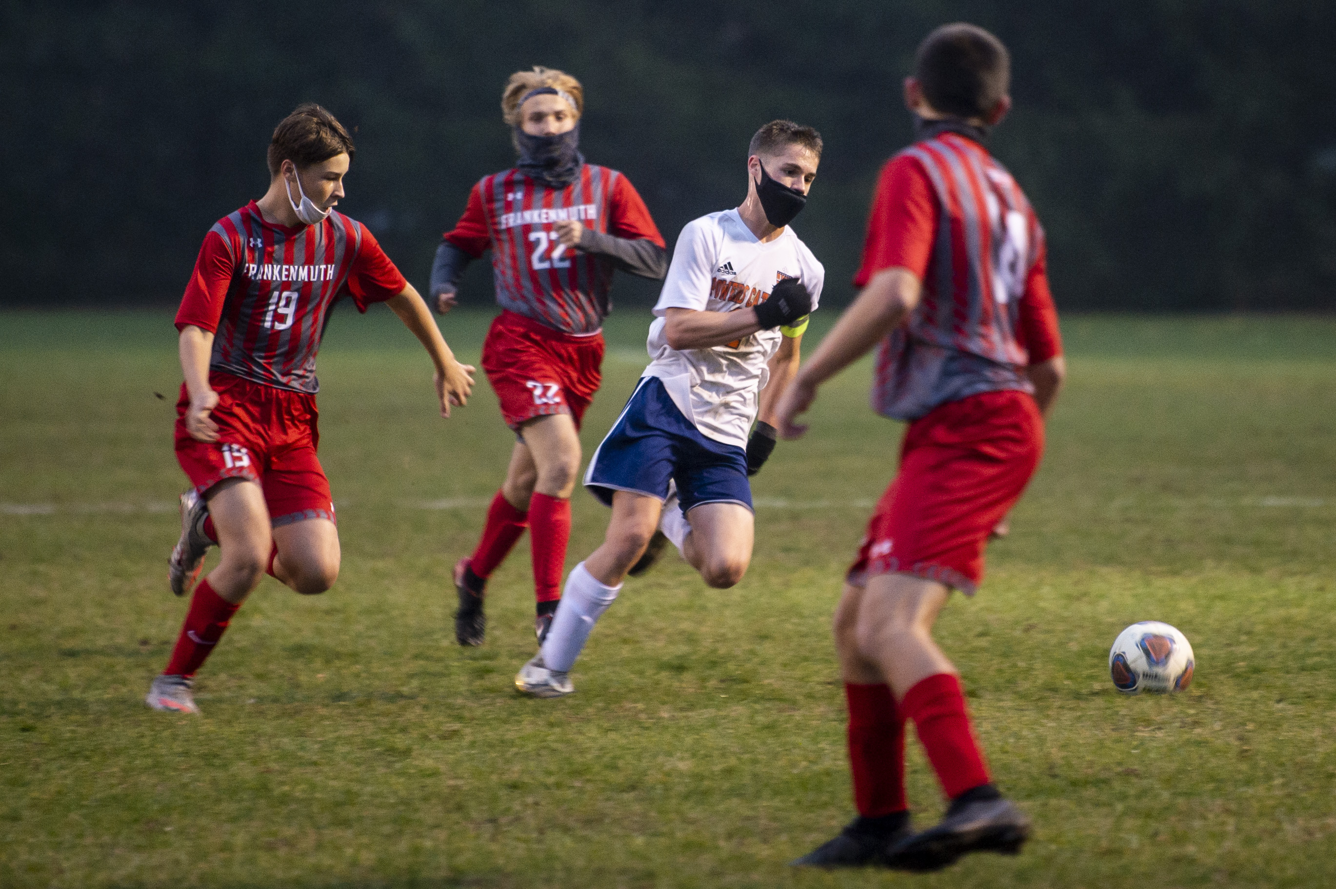 Frankenmuth competes against Flint Powers in Division 3 boys soccer ...
