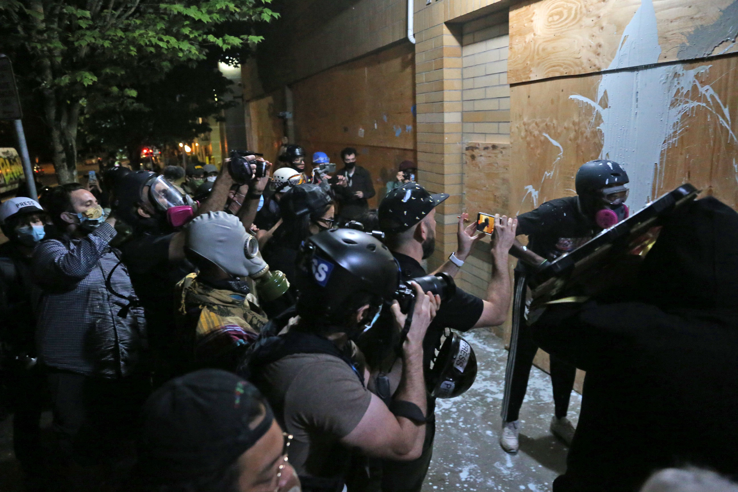 Portland protests on Aug. 6, 2020 - oregonlive.com