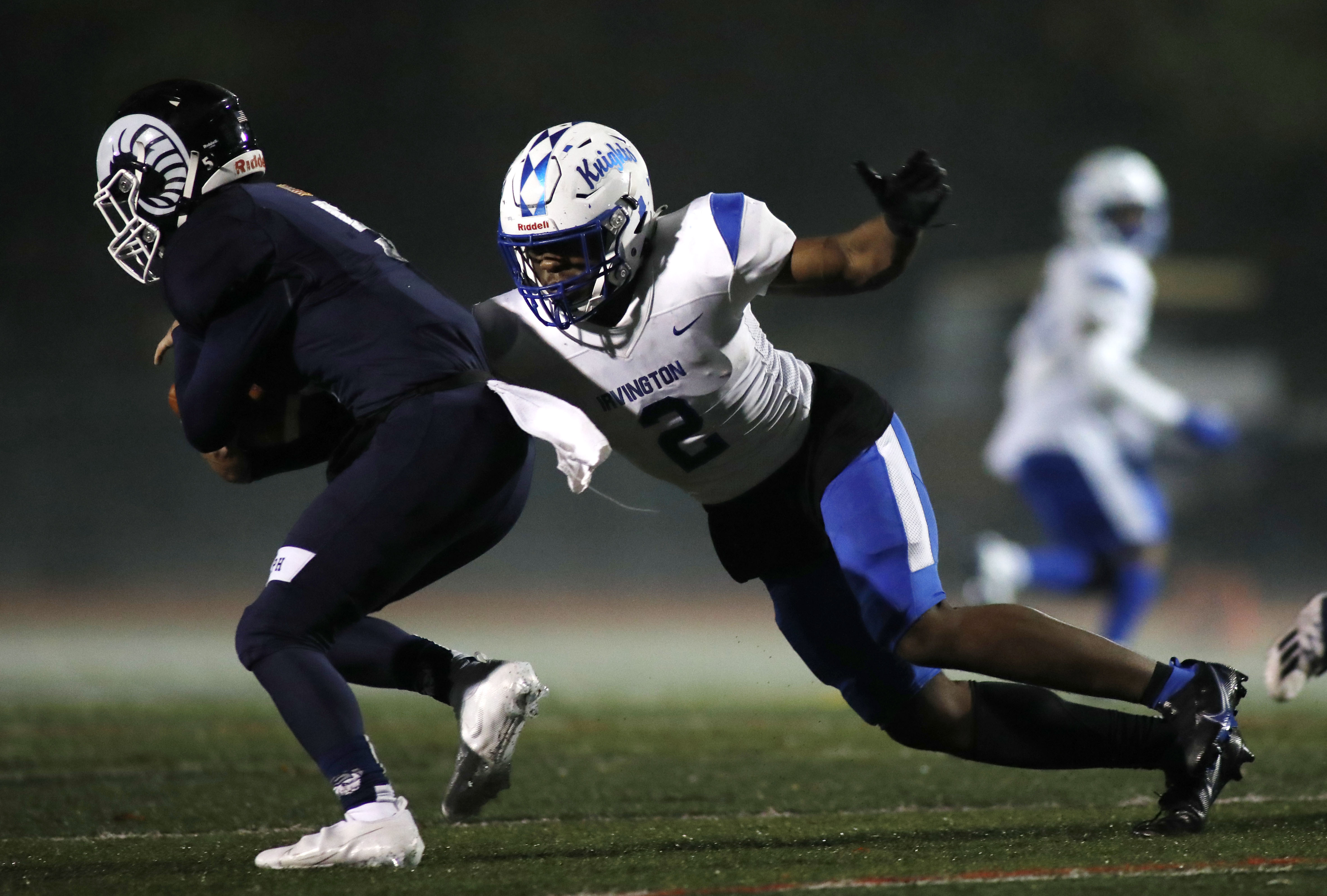 Randolph vs. No. 18 Irvington in postseason Friday night football on ...