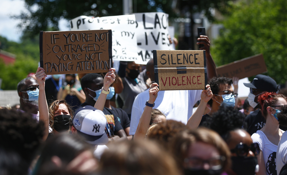 Circle of Peace protest in Easton on June 7, 2020 - lehighvalleylive.com