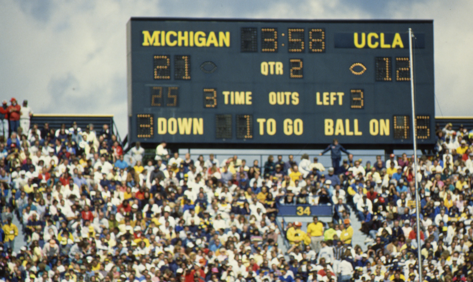Michigan Stadium Scoreboard Through the Years - mlive.com