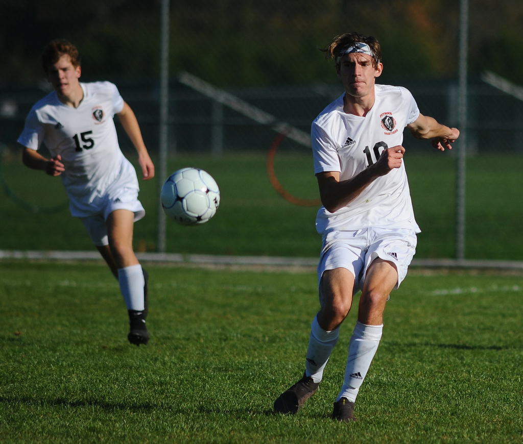 Pitman vs. Schalick boys soccer, Nov. 6, 2020. - nj.com