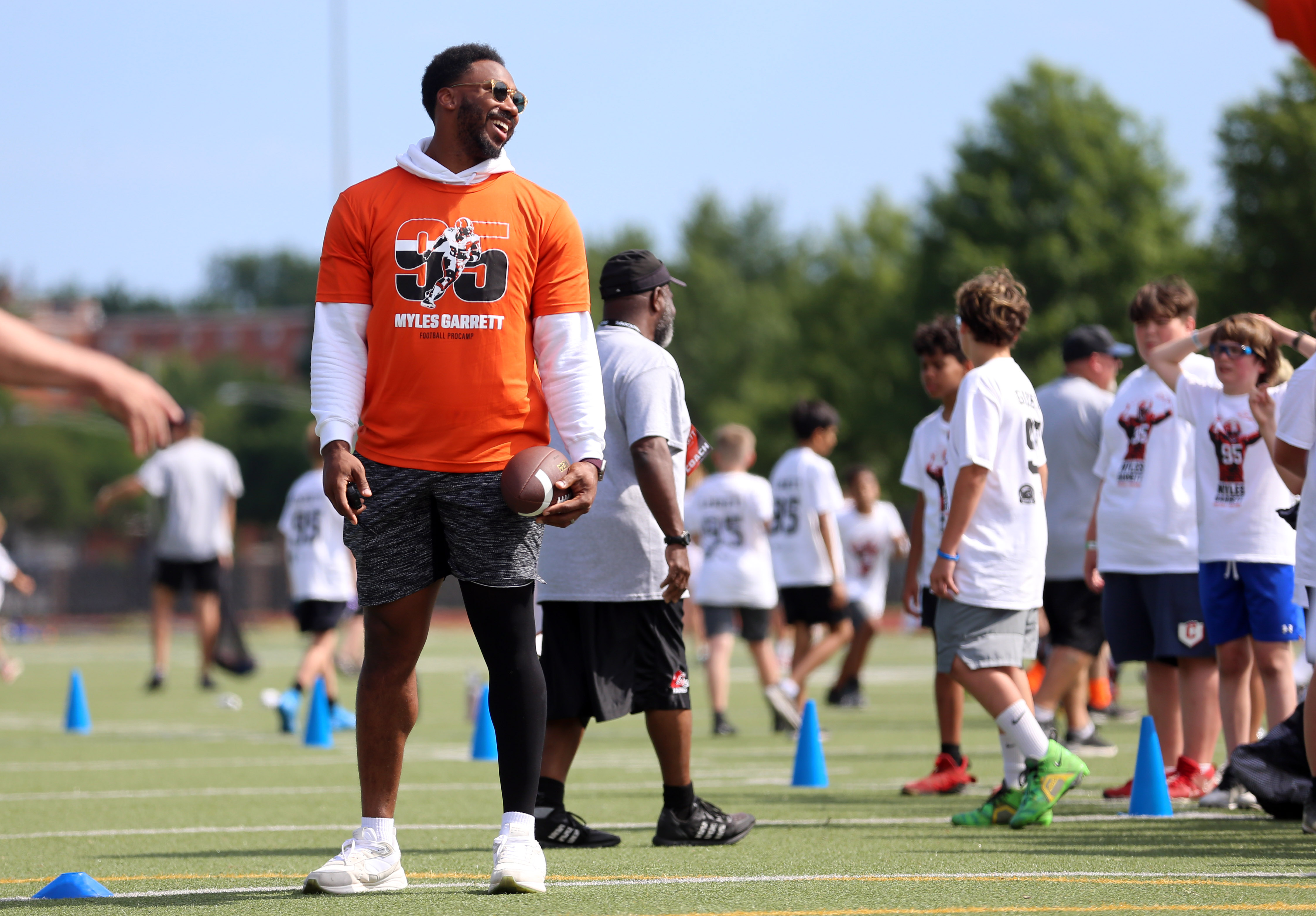 Myles Garrett Youth Football ProCamp, June 14, 2024 - cleveland.com