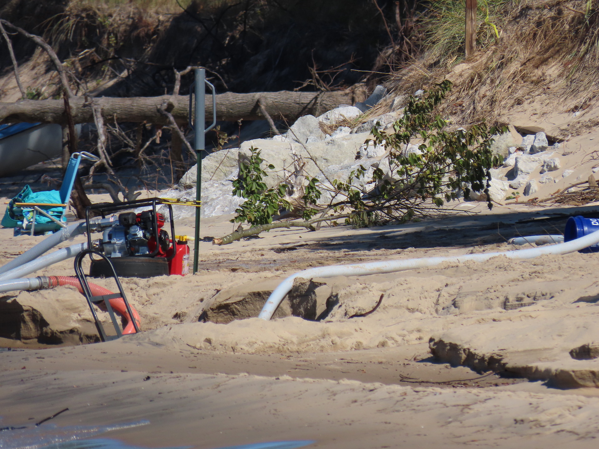 Beach armor plans rile Lake Michigan town - mlive.com