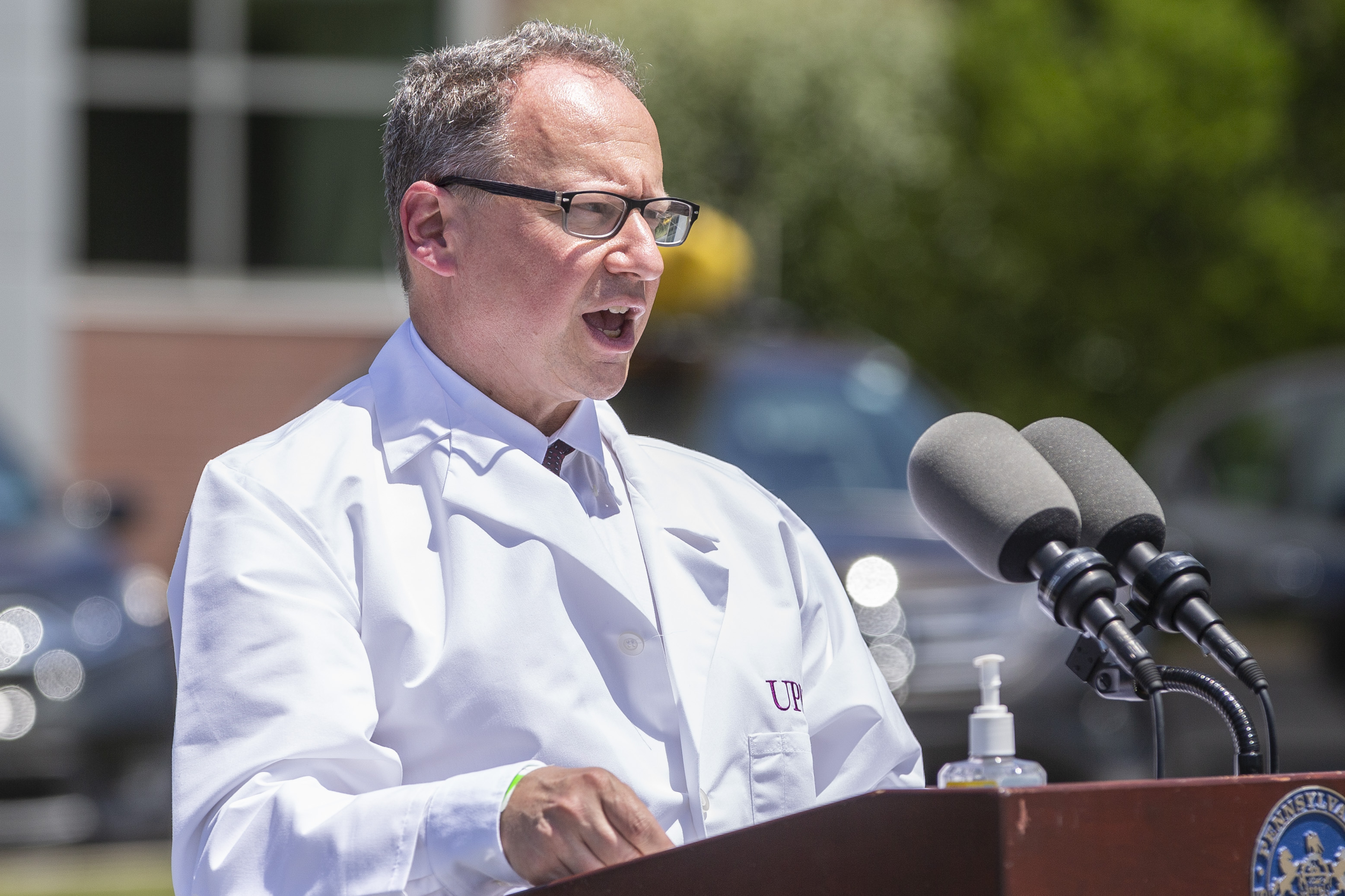 Gov. Tom Wolf at UPMC Pinnacle Community Osteopathic Hospital ...