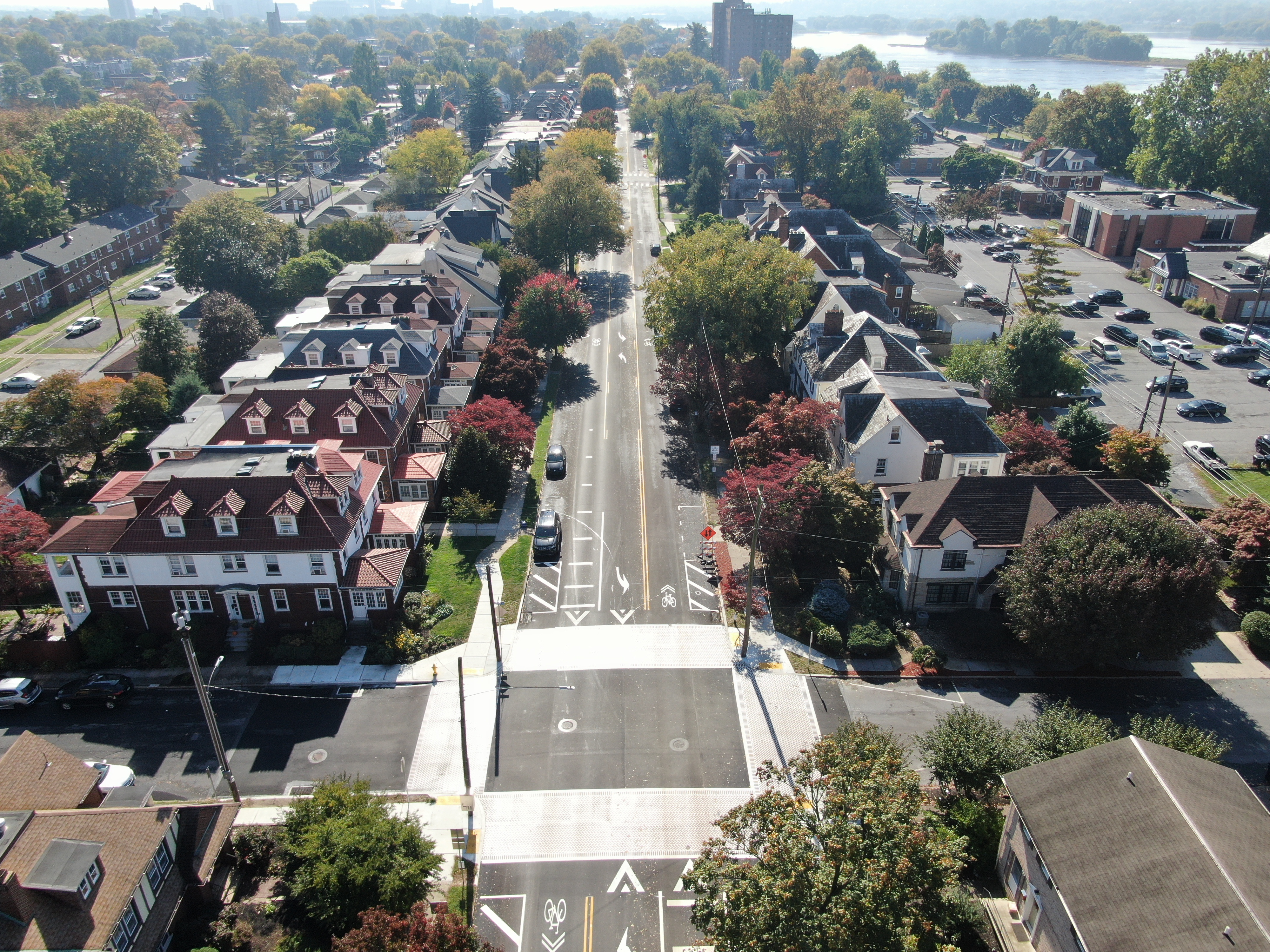 Harrisburg’s Second Street two-way traffic from a drone’s eye view ...