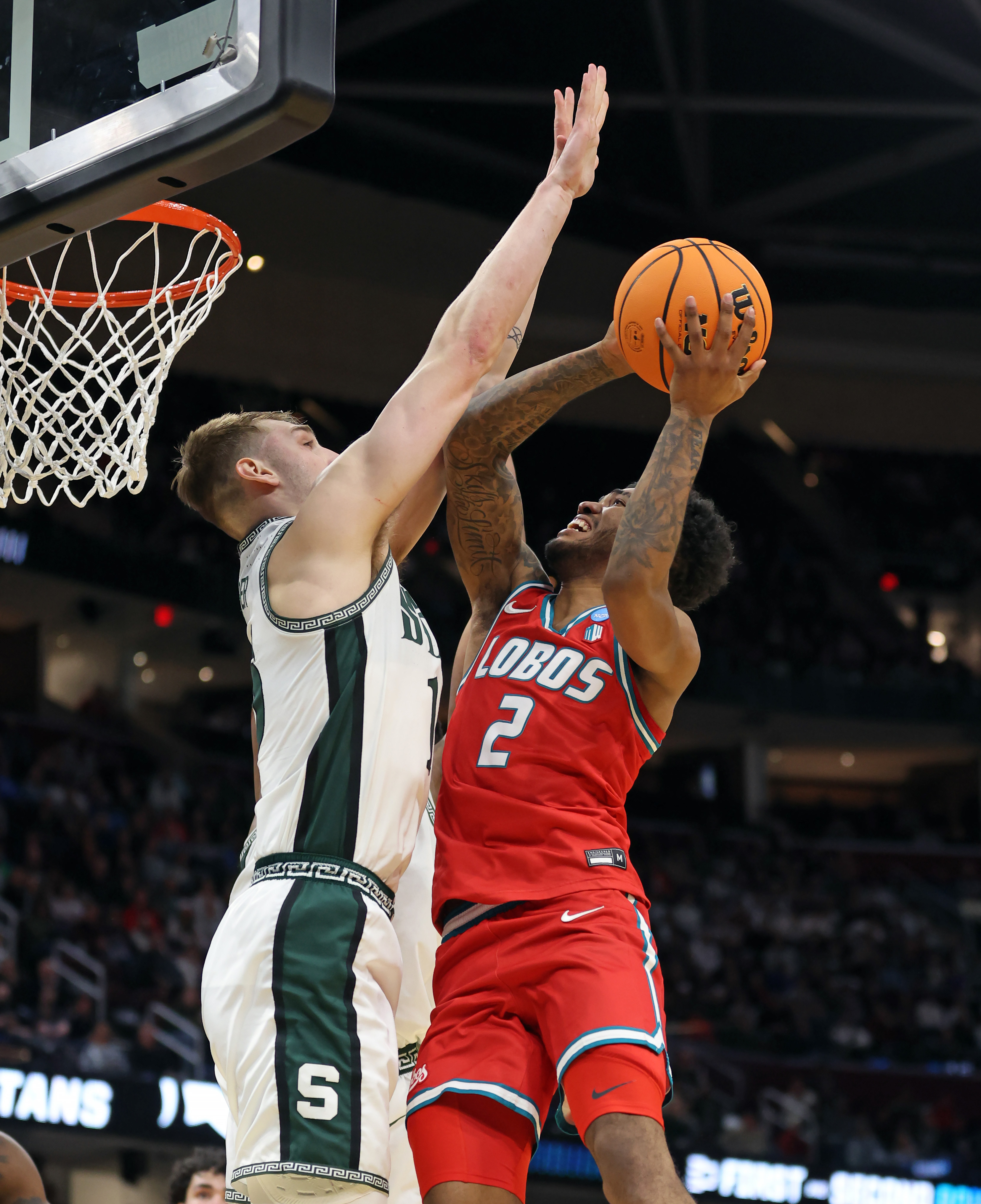 Michigan State Spartans vs. New Mexico Lobos, second round NCAA ...