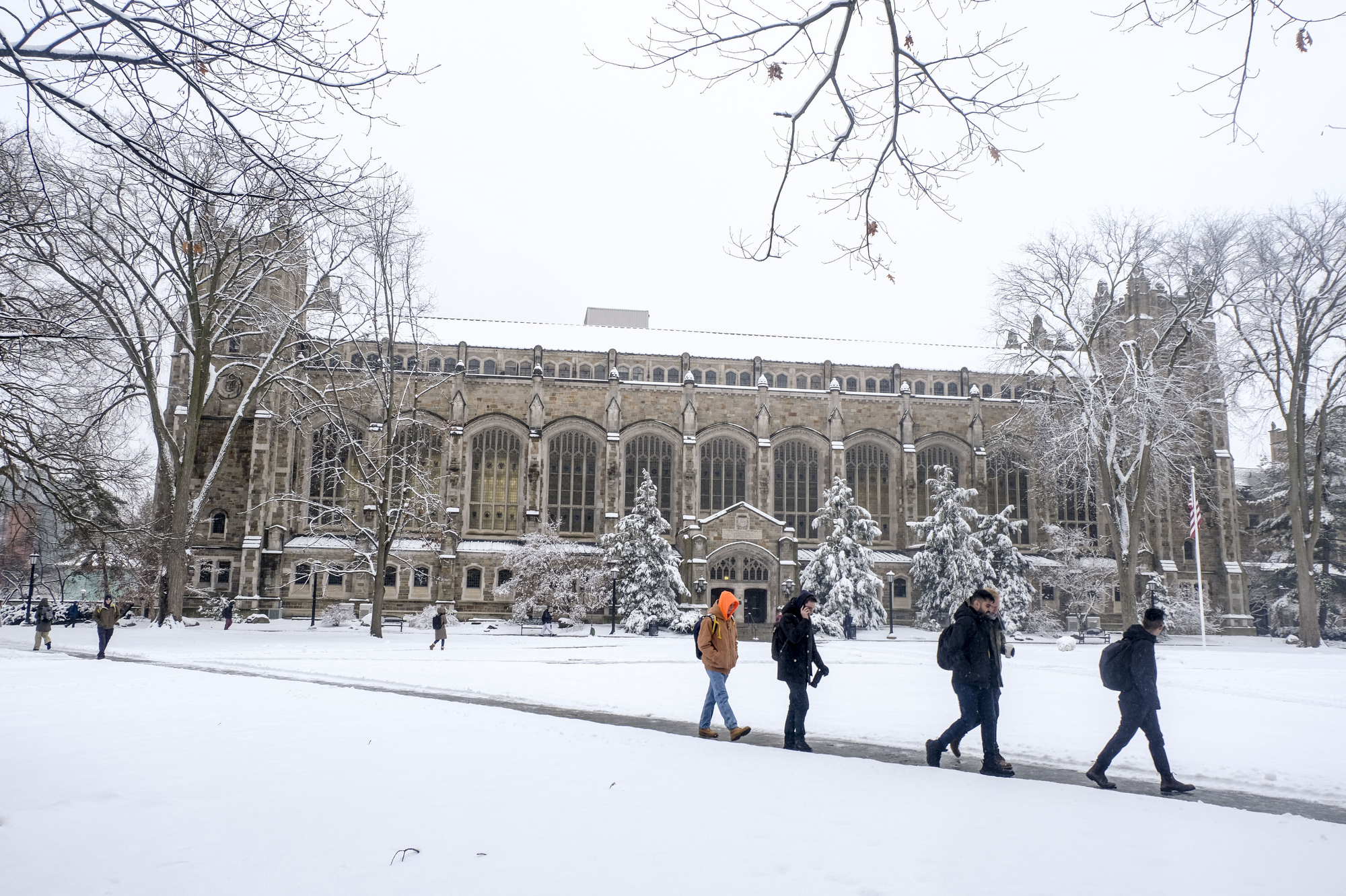 Snow falls over Ann Arbor Tuesday, Jan. 30 2024 - mlive.com