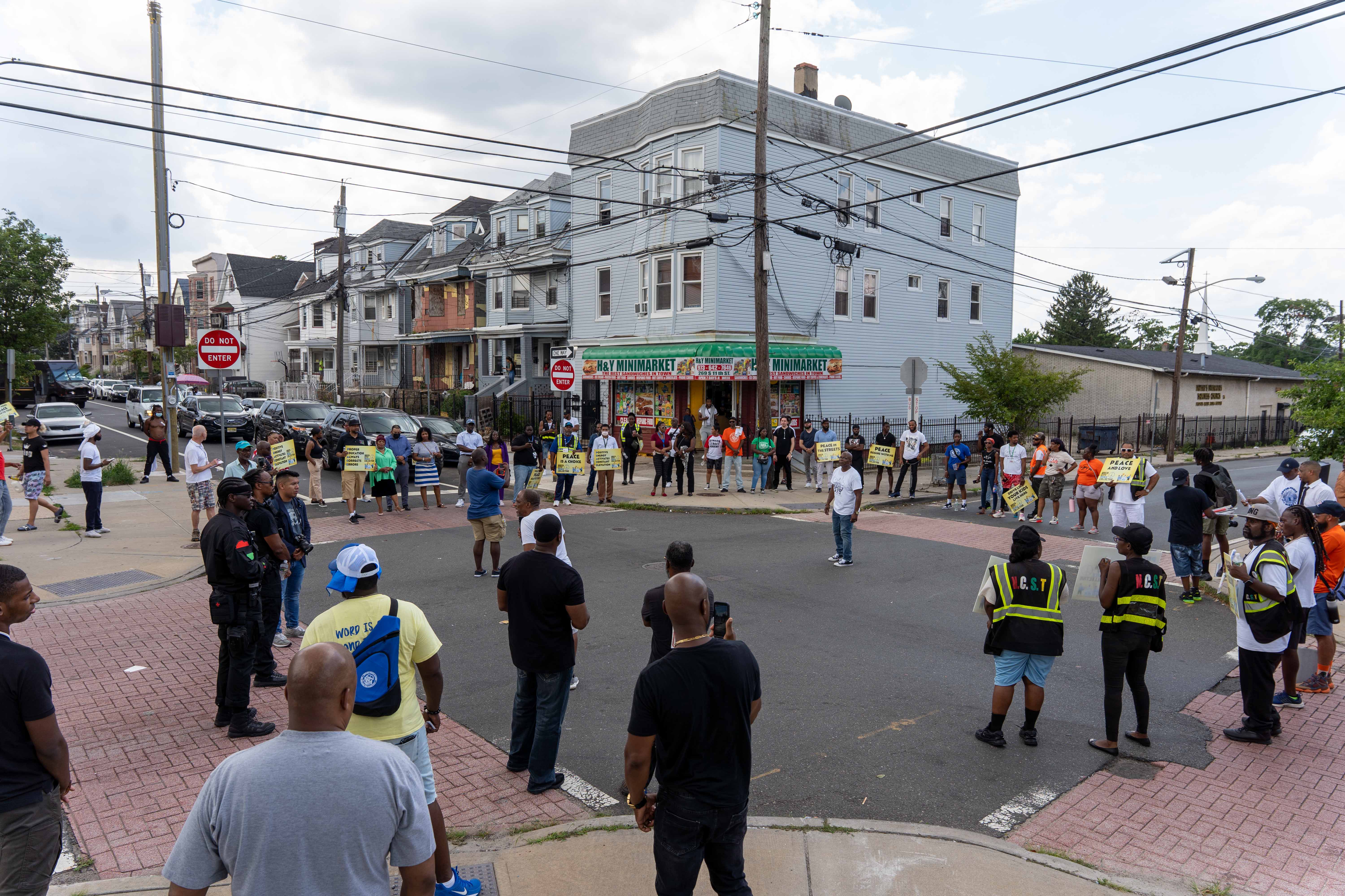 The Newark Anti-Violence Coalition marches to condemn gun violence - nj.com