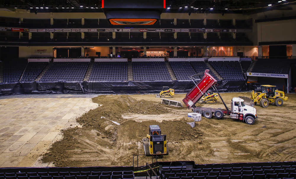 Prepping for Monster Jam at PPL Center on Feb. 24, 2022 ...