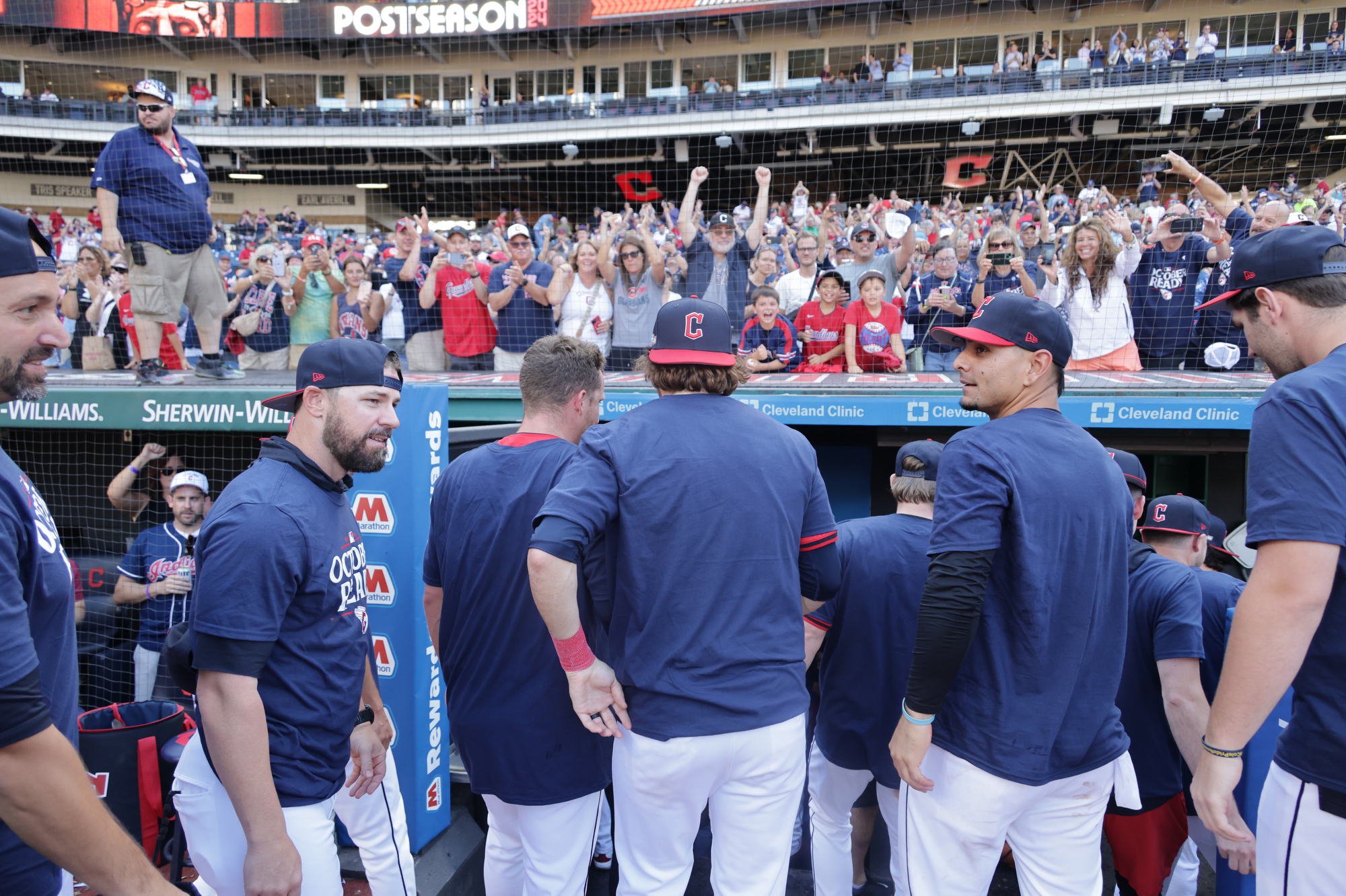 Guardians celebrate as they clinch playoff berth - cleveland.com