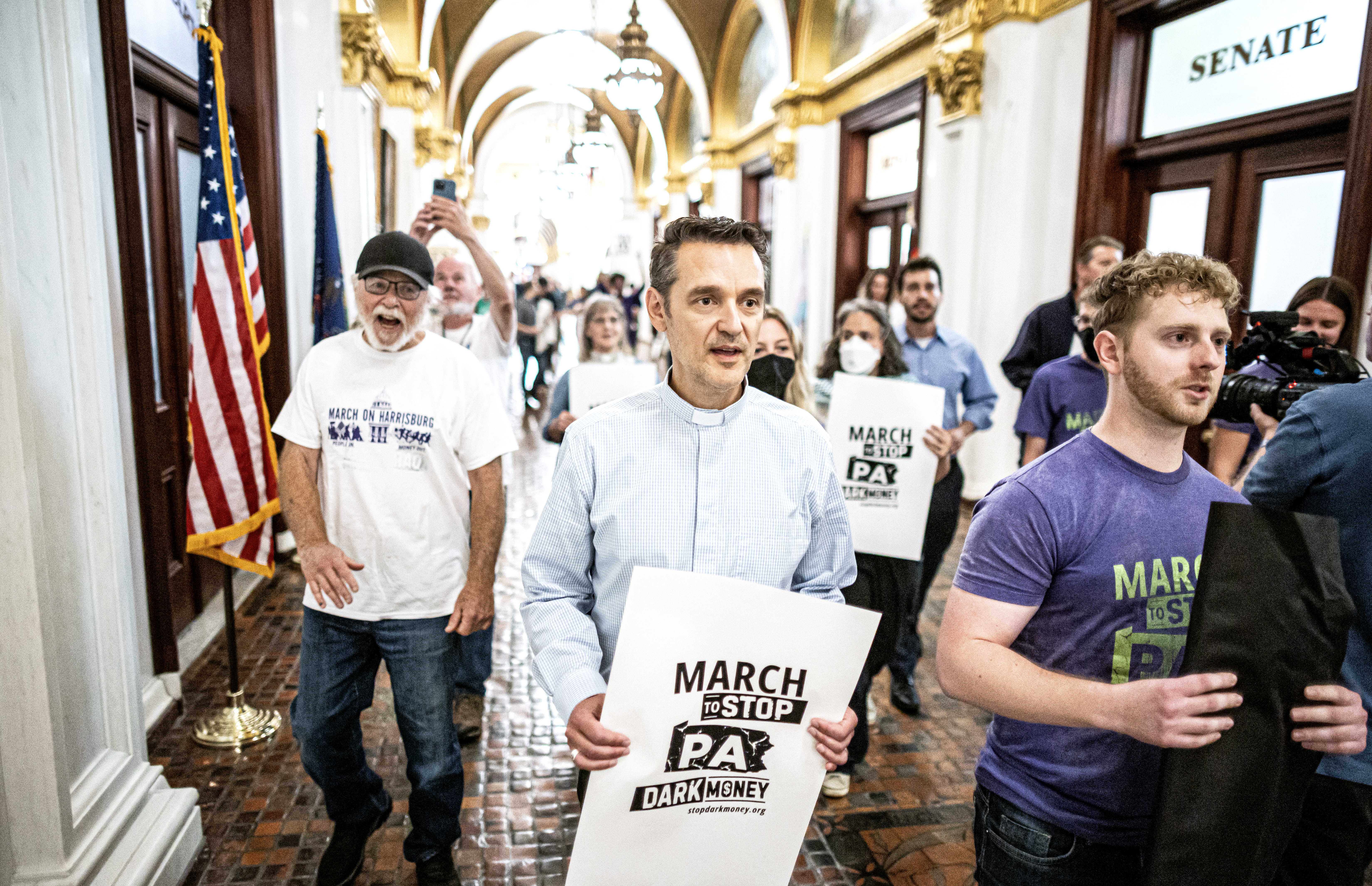 March on Harrisburg anti-corruption activists at state Capitol ...
