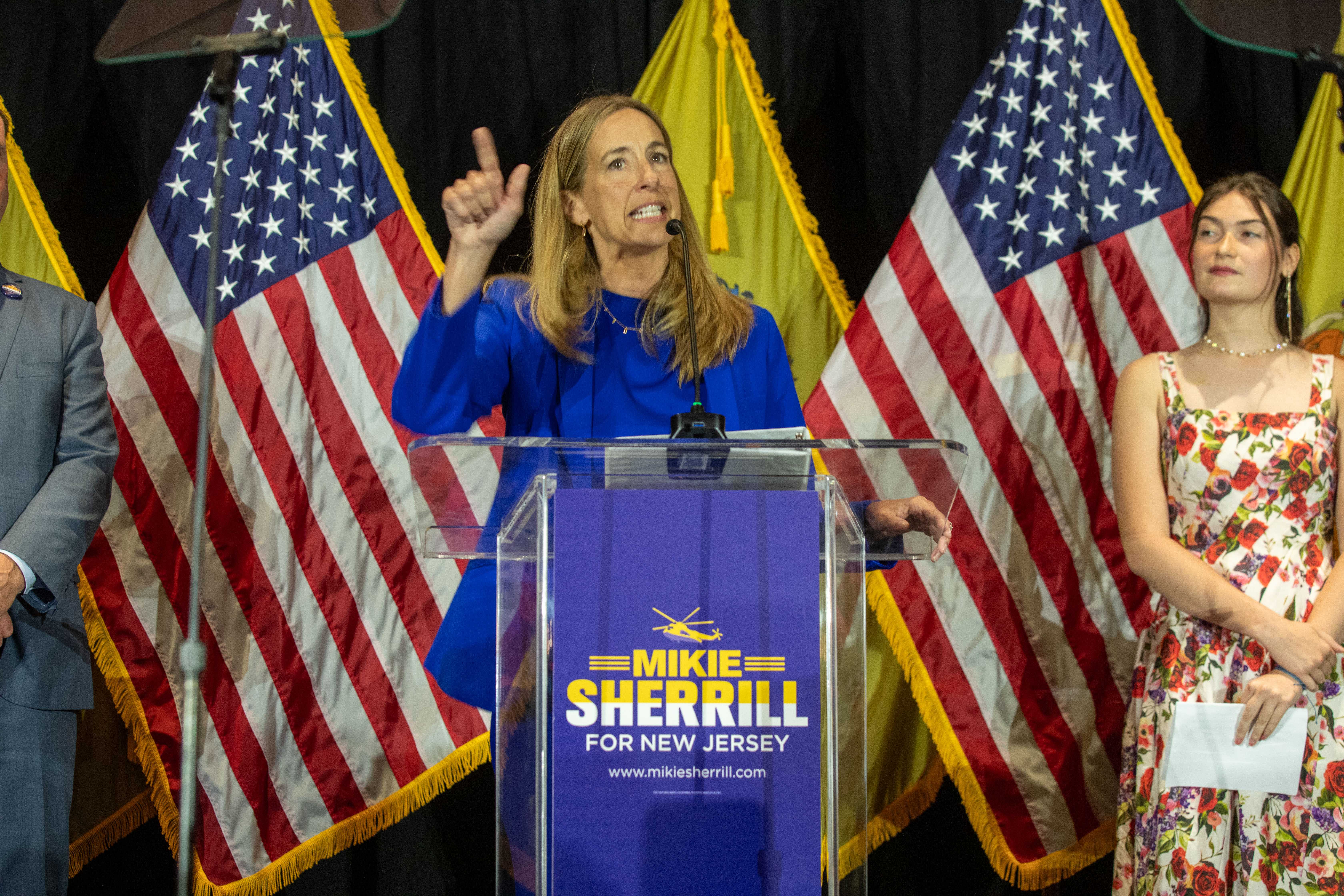 Mikie Sherrill at election headquarters 2025 - nj.com