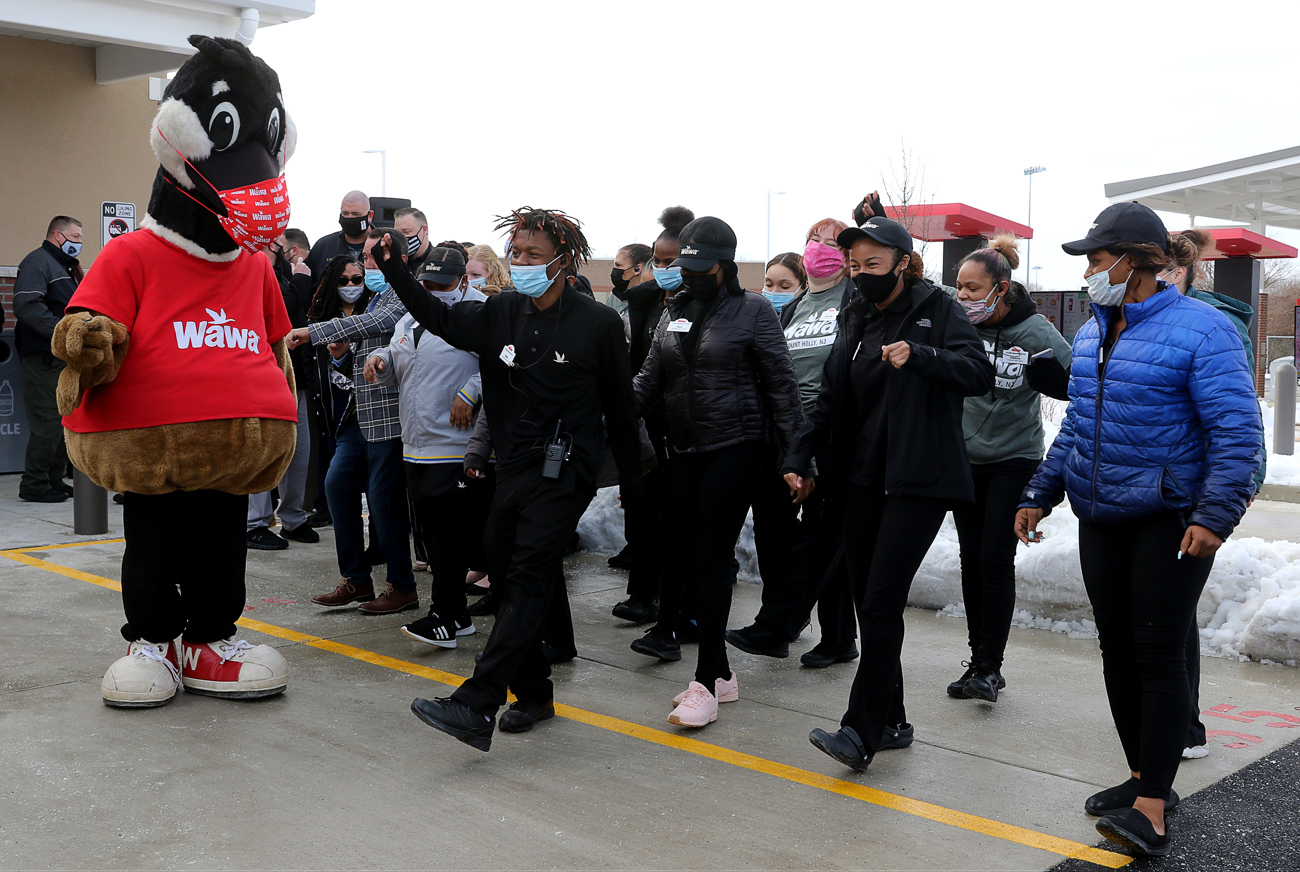 Grand opening of the first ever Wawa drive-thru, Dec. 18, 2020 - nj.com