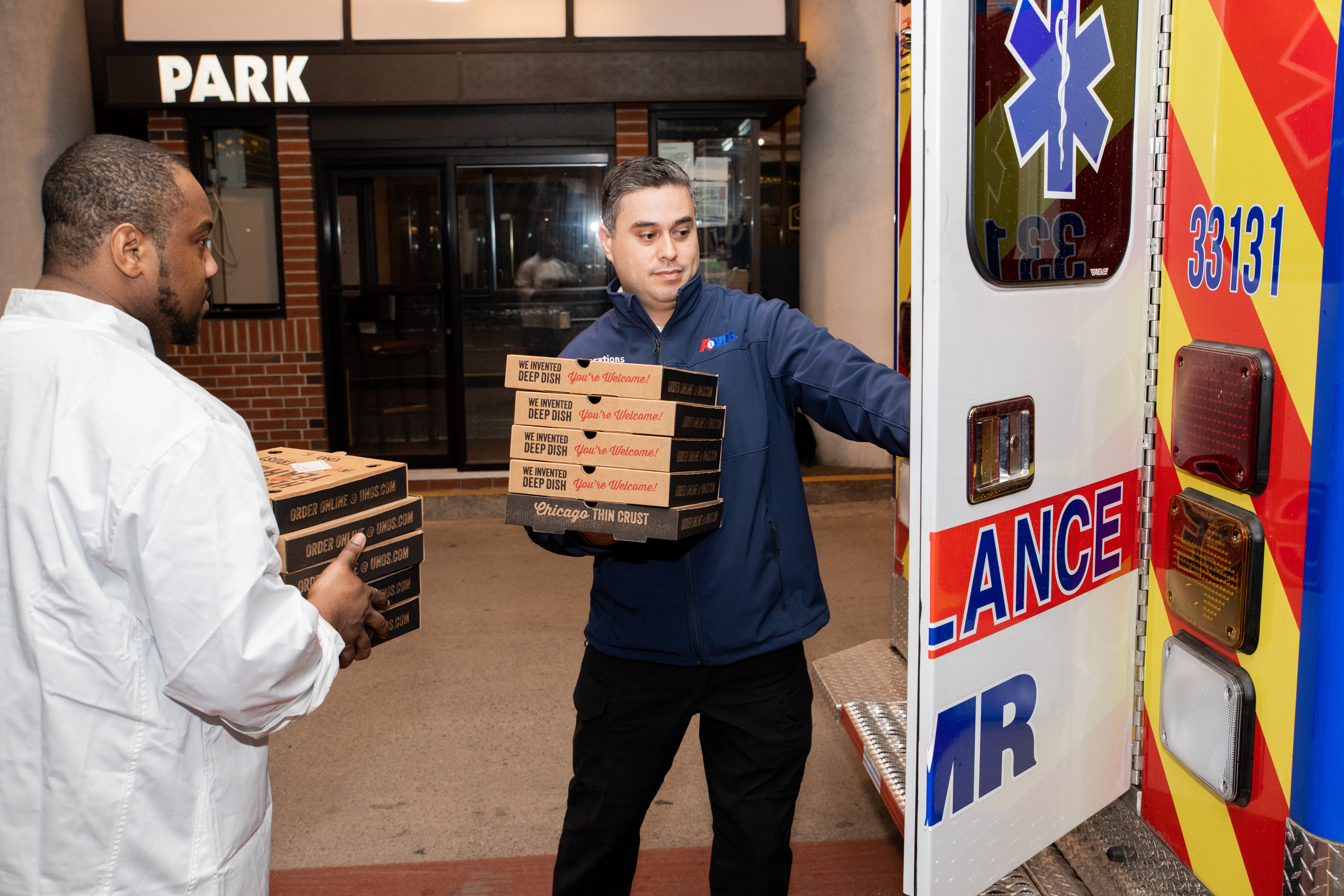 Local businesses provide dinner to Baystate Medical Center employees ...