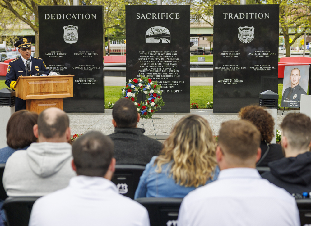 Syracuse Police Department honors Officer Michael Jensen and other ...