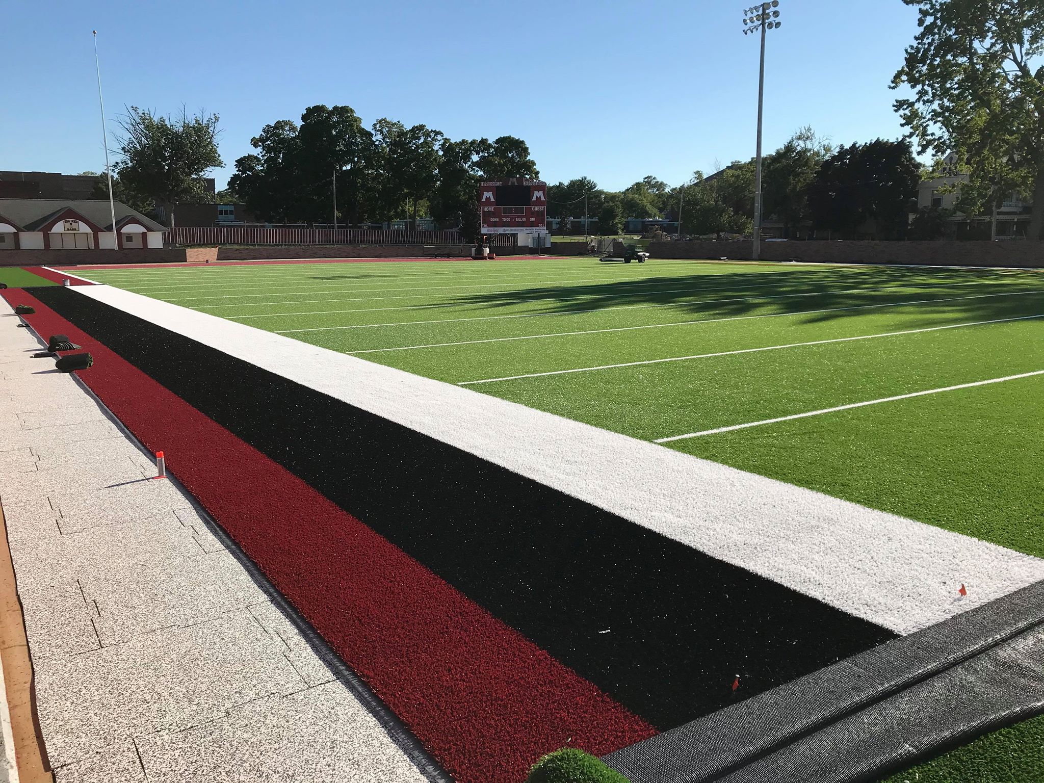 Local company DRC Enterprises installs AstroTurf at century-old Hackley ...
