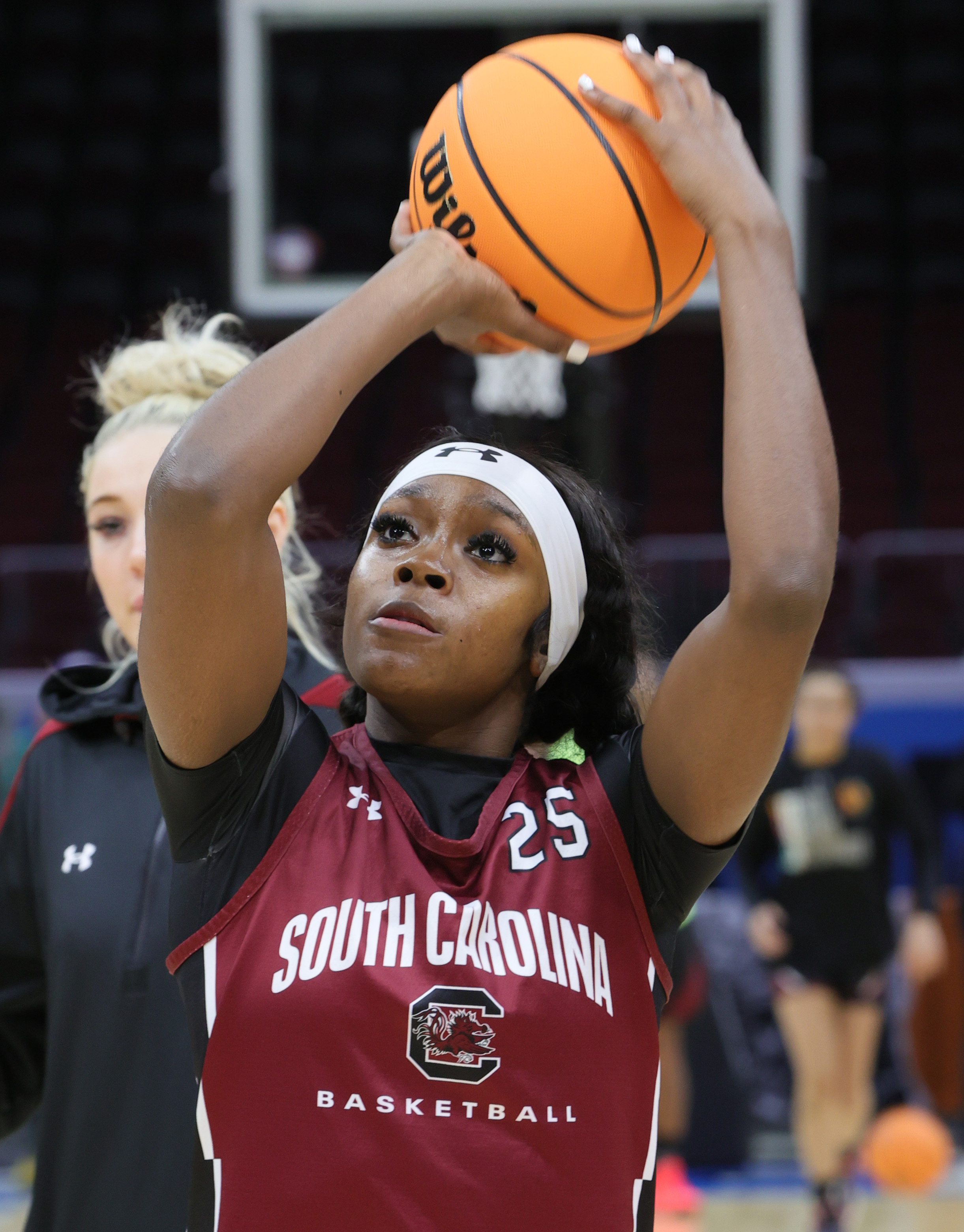 South Carolina Final Four practice at Rocket Mortgage FieldHouse, April ...