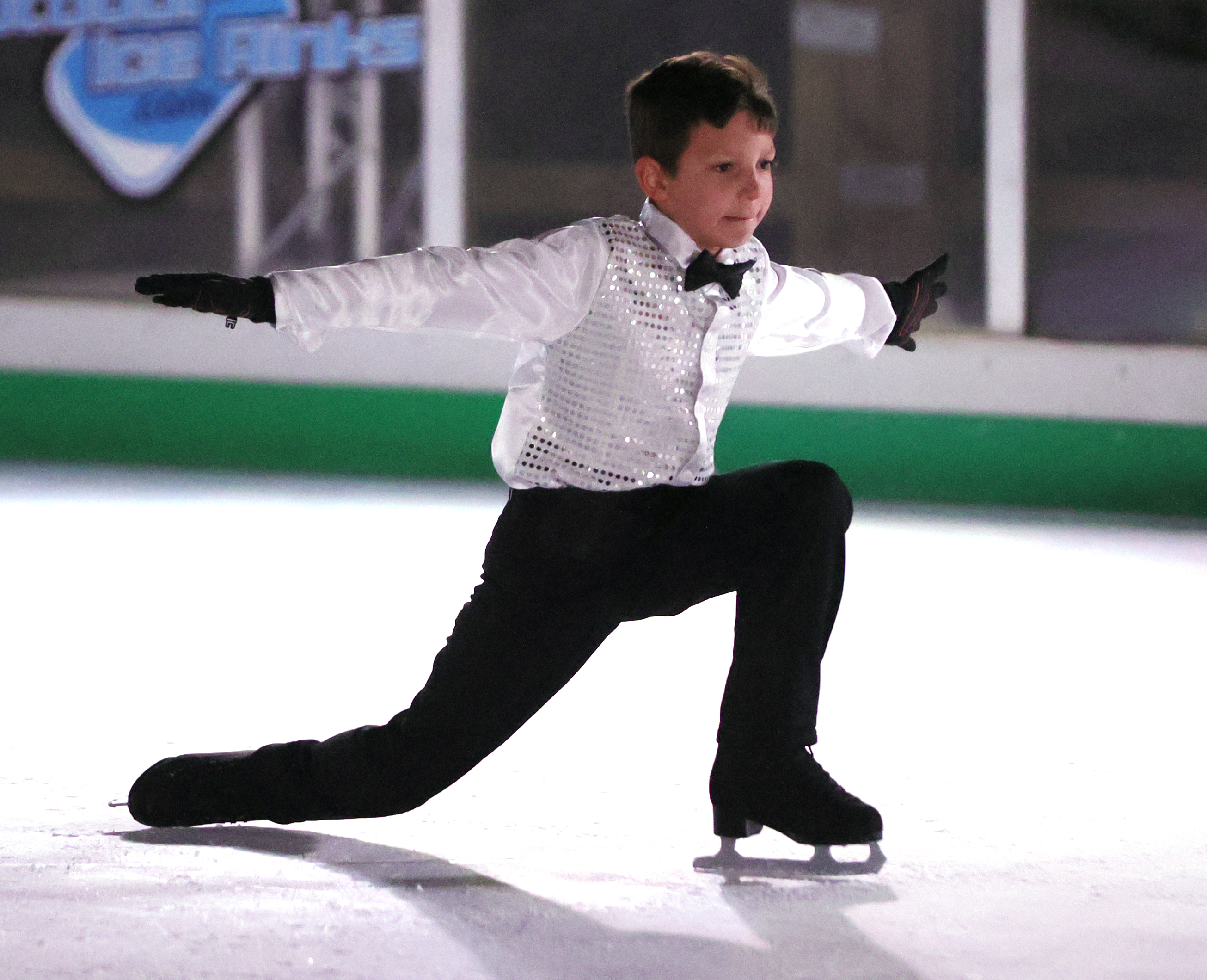 Former US gold medal Olympian figure skater Scott Hamilton skates ...