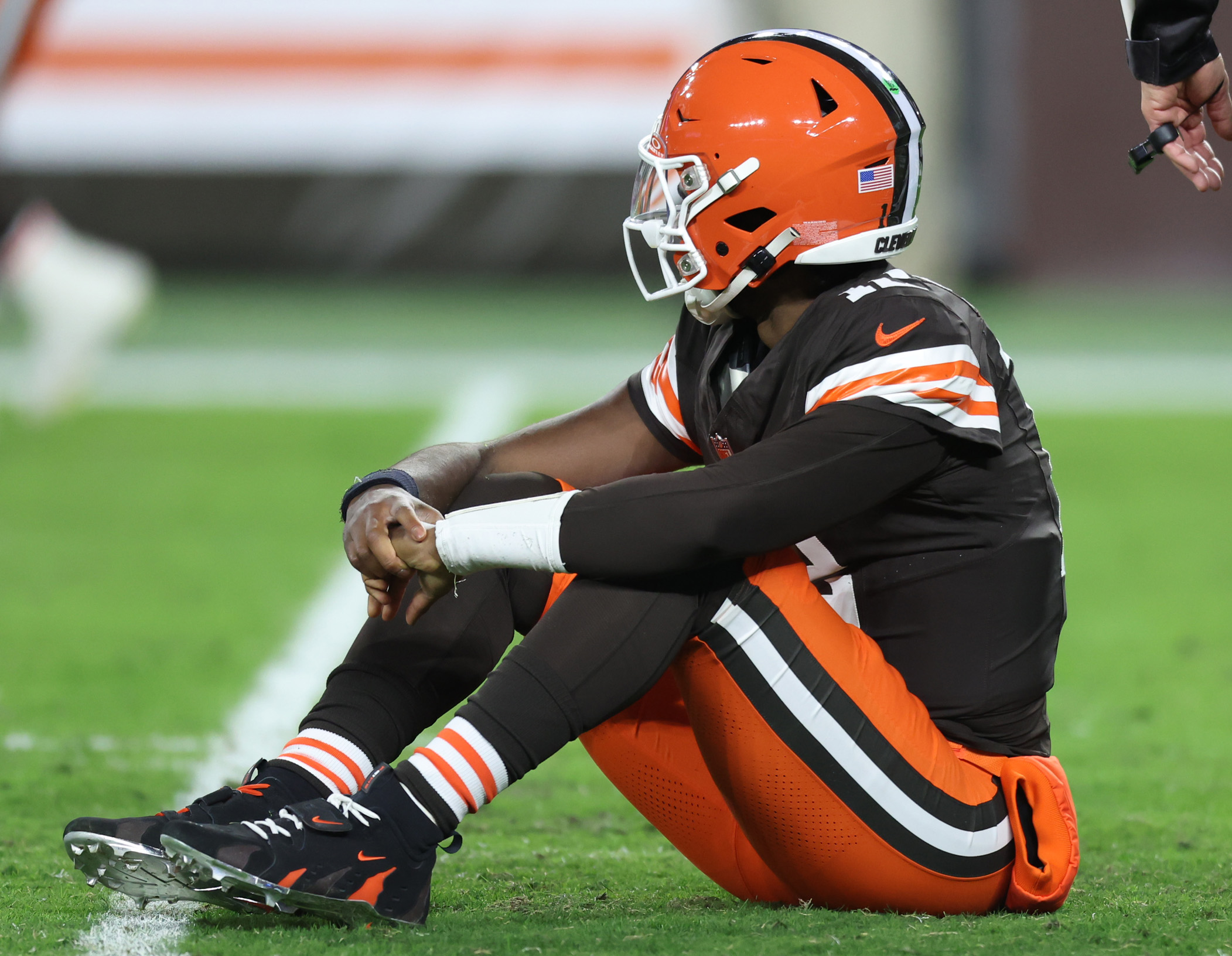 Cleveland Browns quarterback Shedeur Sanders vs. Baltimore Ravens ...