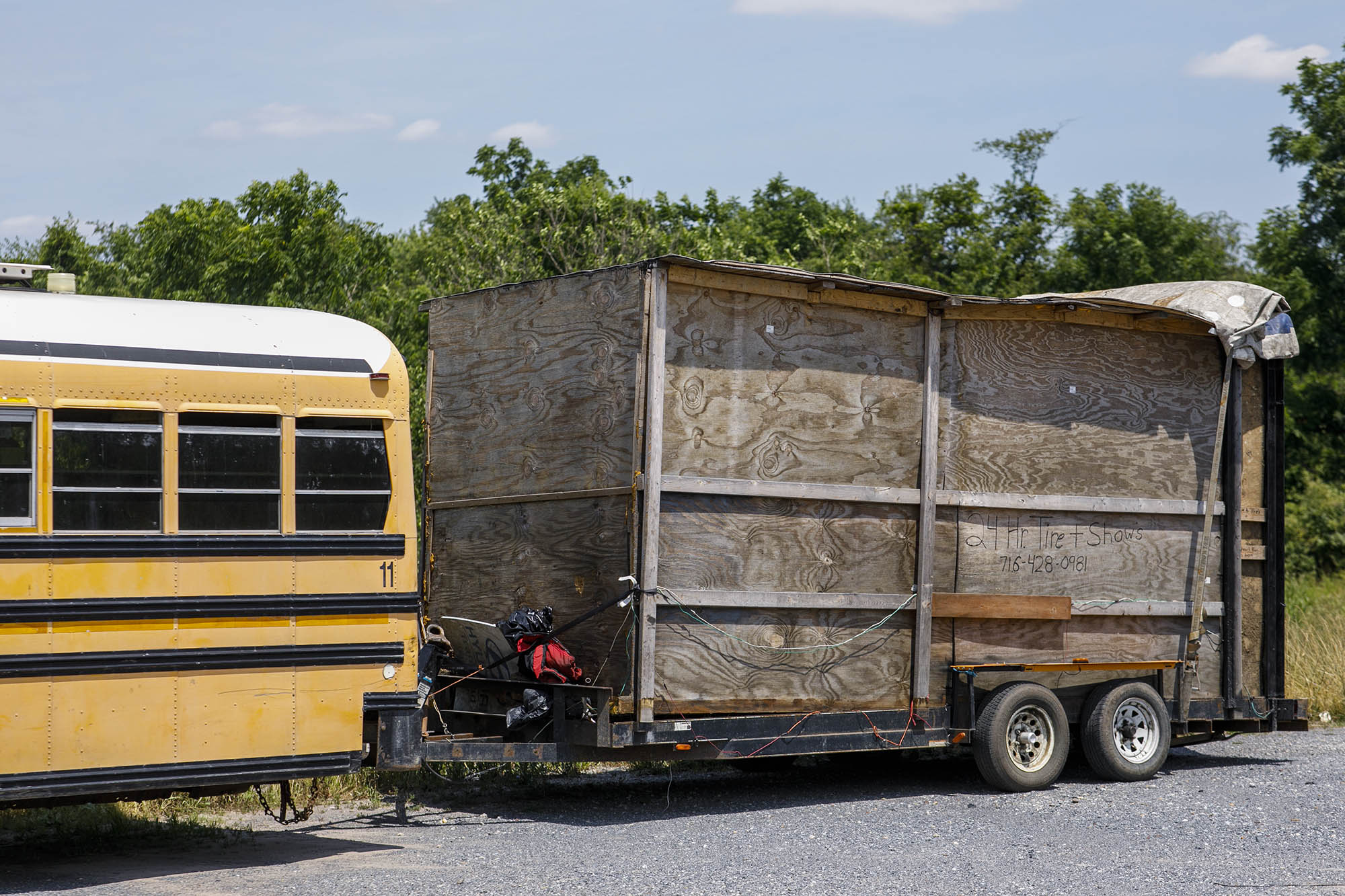 Animal filled school bus and makeshift trailer found in Adams County ...