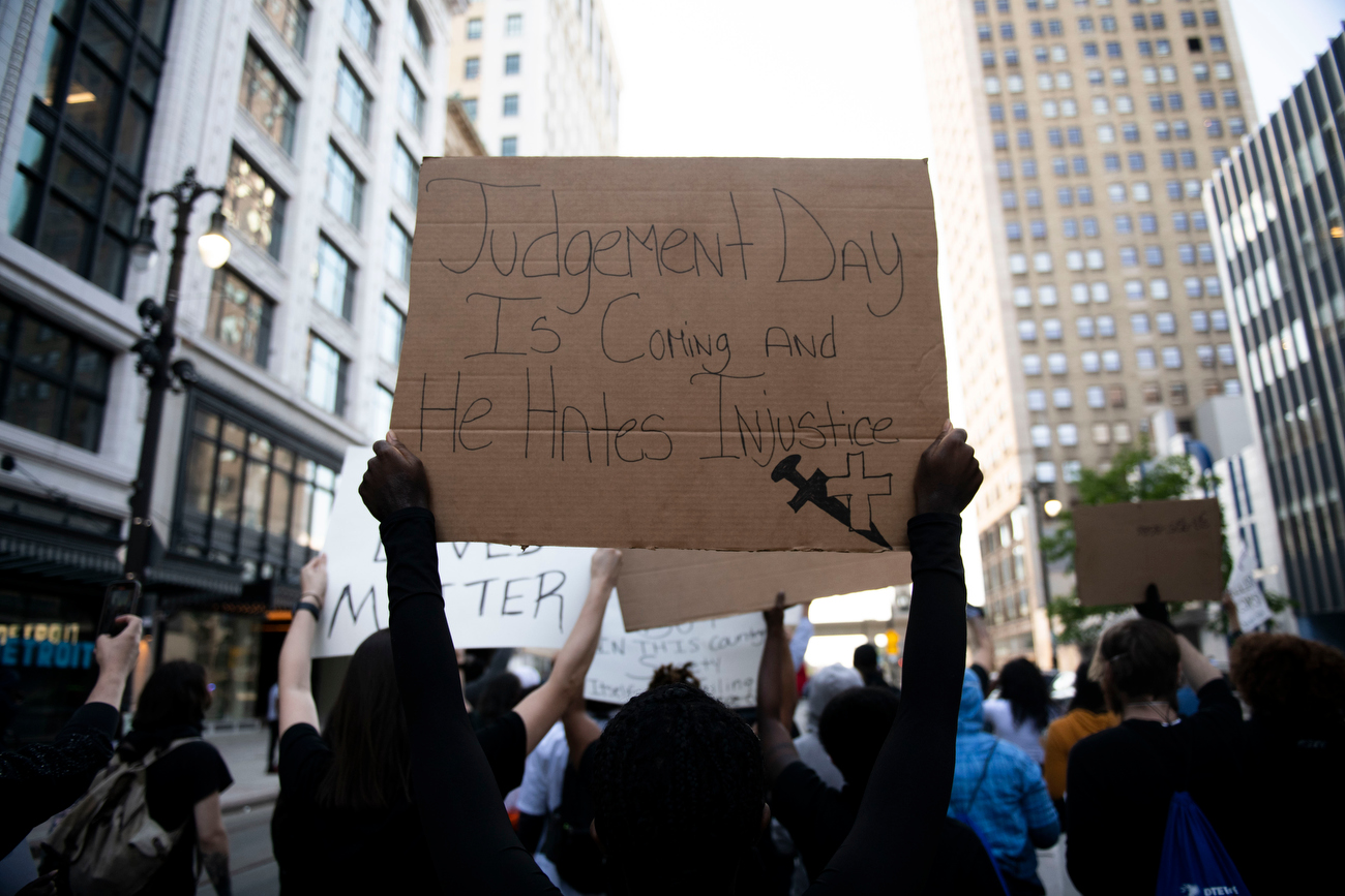 Protesters march through Detroit in third day of protesting police ...
