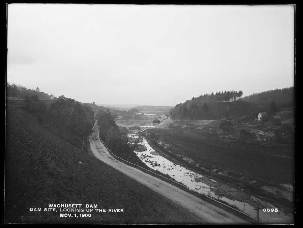 Historic photos of the construction of the Wachusett Dam in Clinton ...