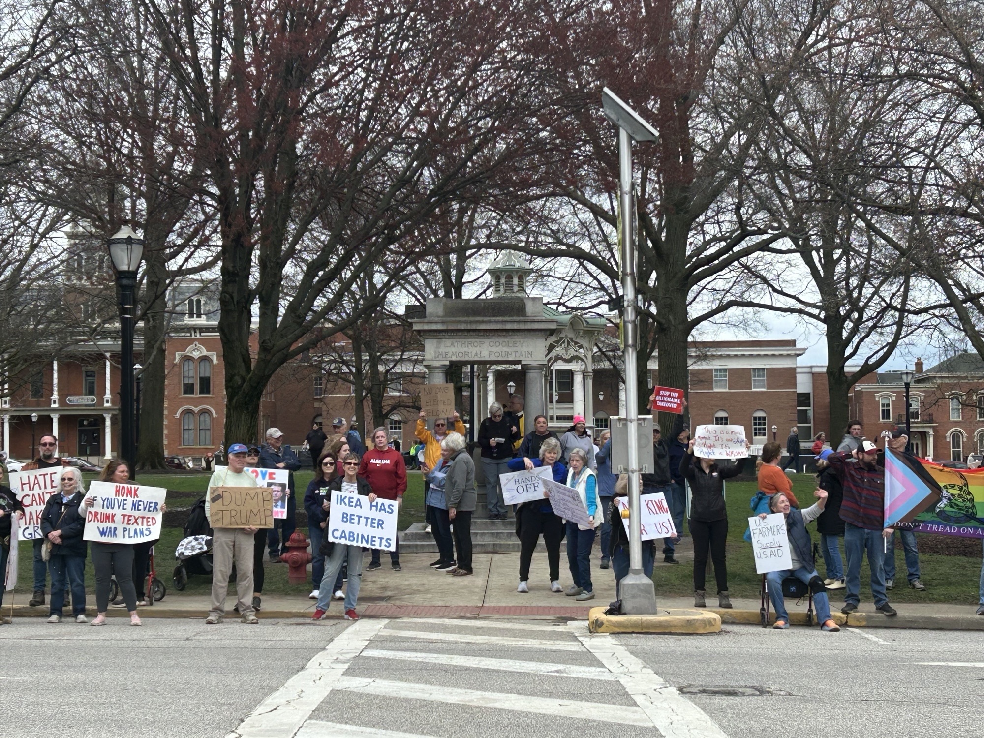 Medina Square protest - cleveland.com