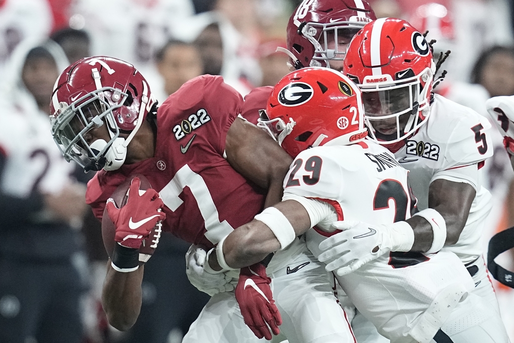 Alabama vs. Georgia in CFP national championship, Jan. 10, 2022 ...