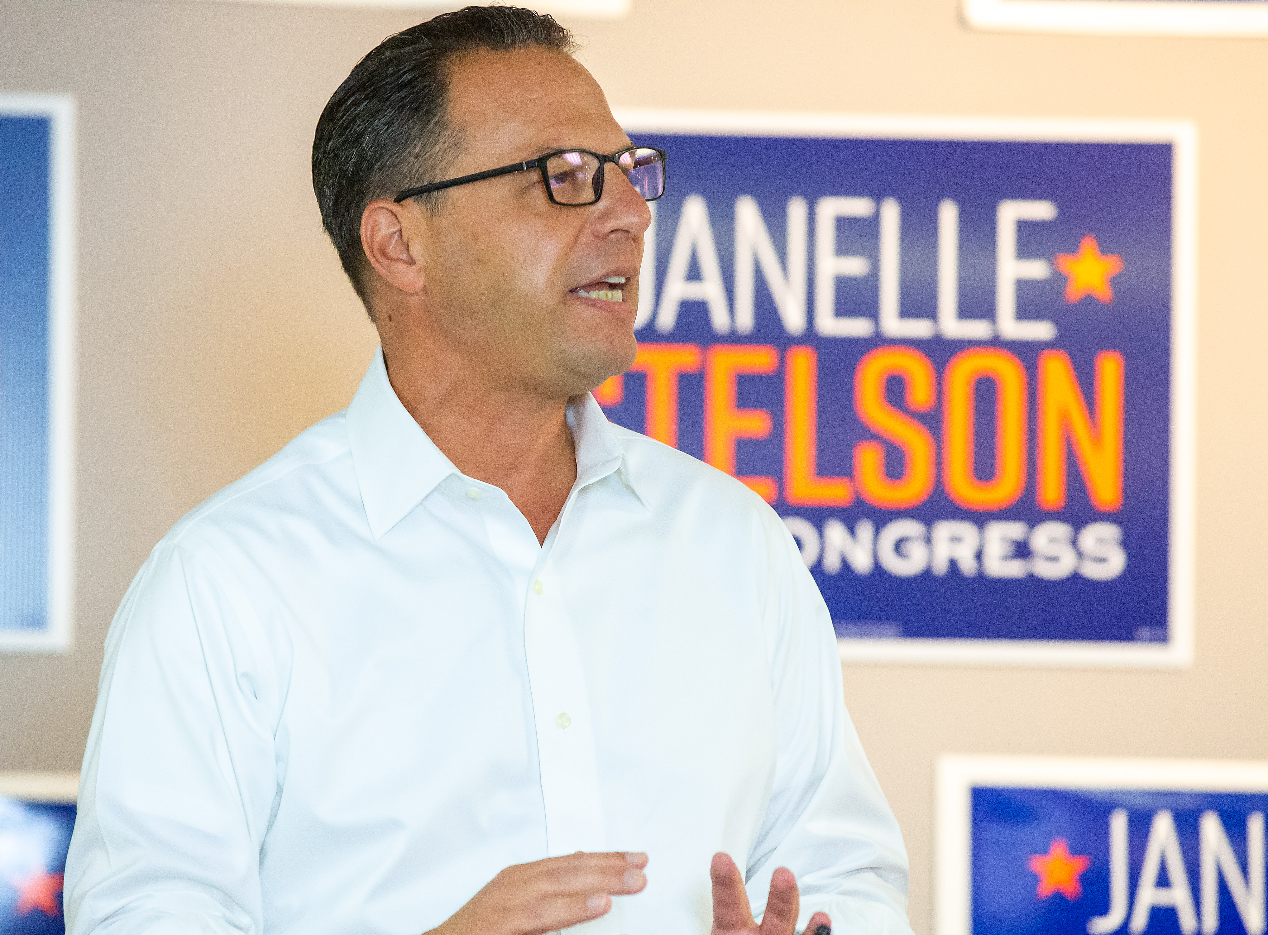 Governor Shapiro speaks at Janelle Stelson campaign event - pennlive.com