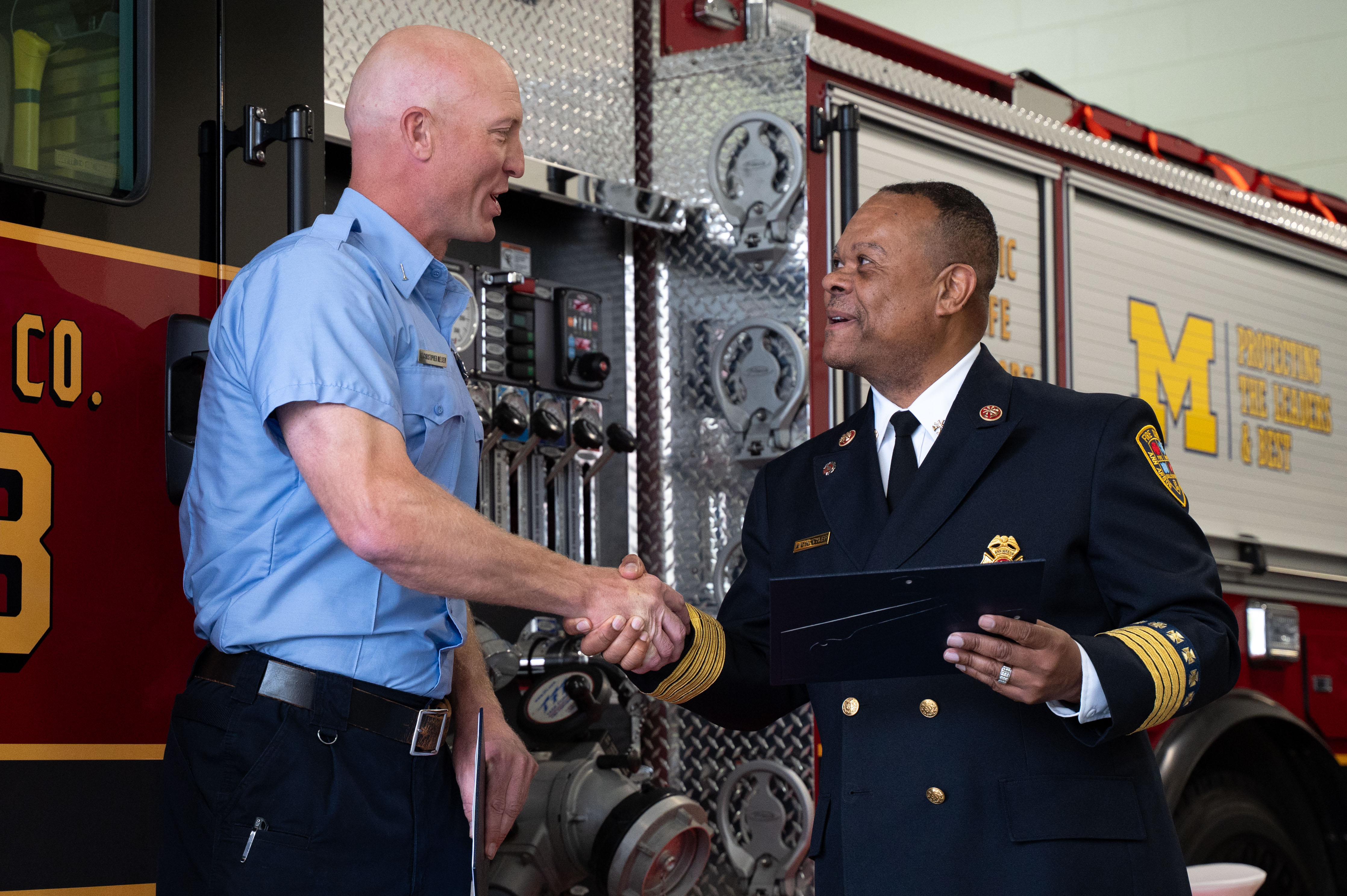 AAFD fire truck ceremony - mlive.com