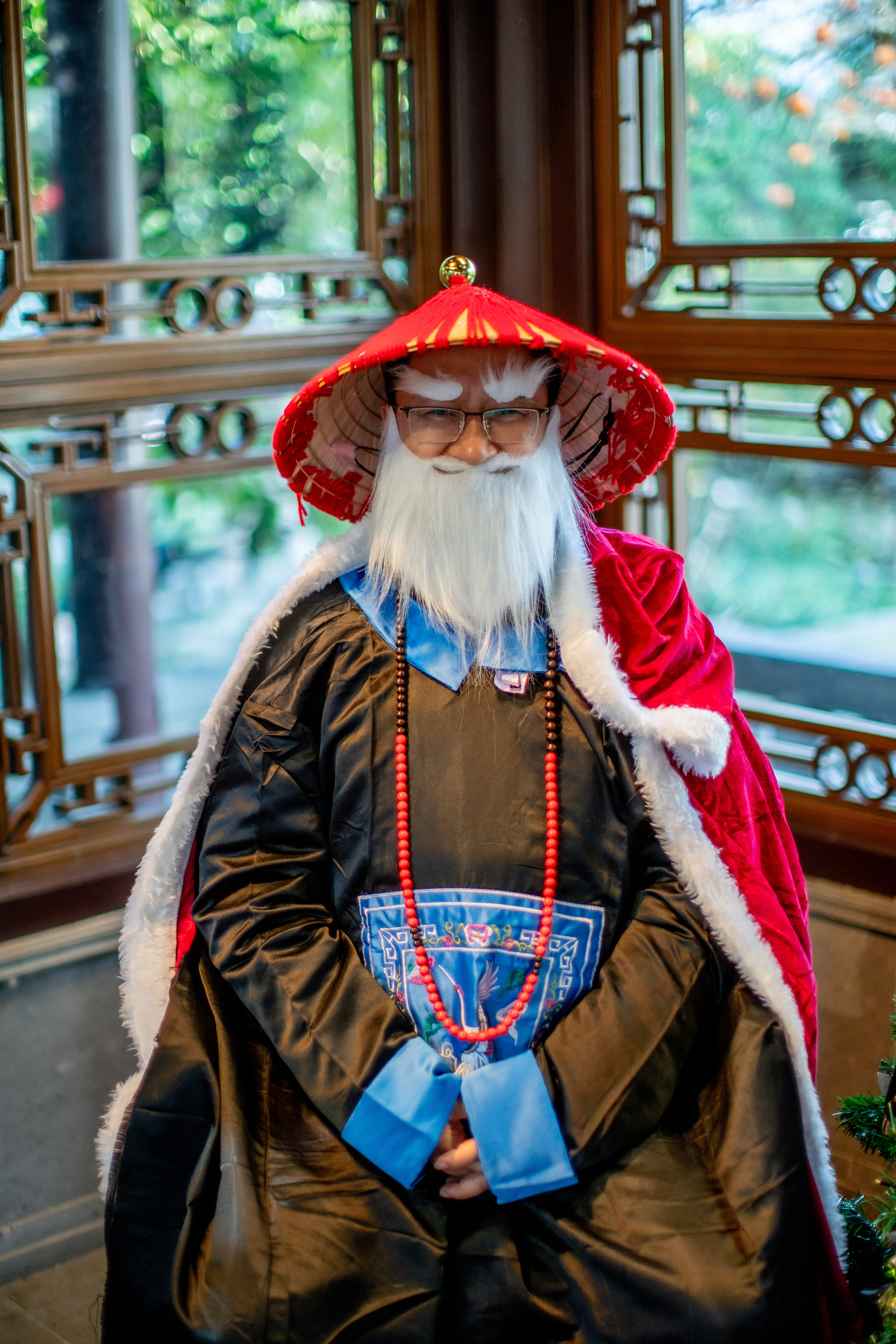 Asian Santa at Lan Su Chinese Garden - oregonlive.com