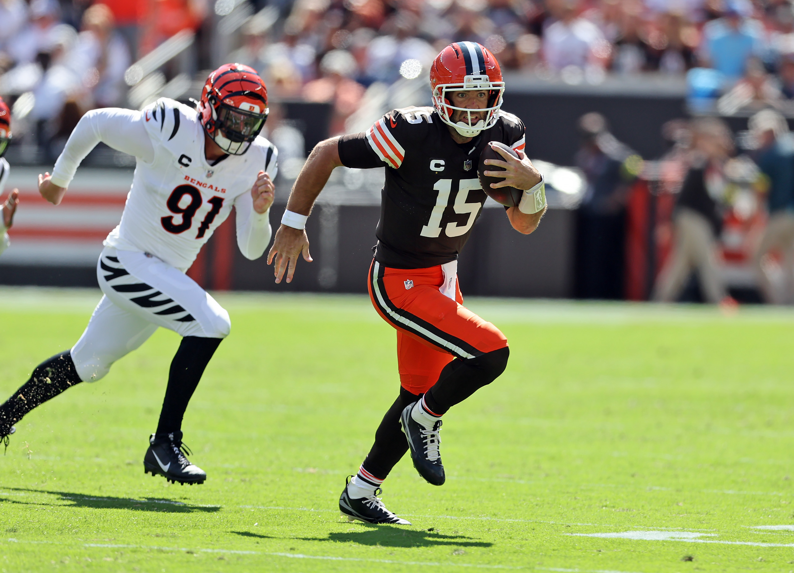 Cleveland Browns Joe Flacco vs. Cincinnati Bengals, September 7, 2025 ...