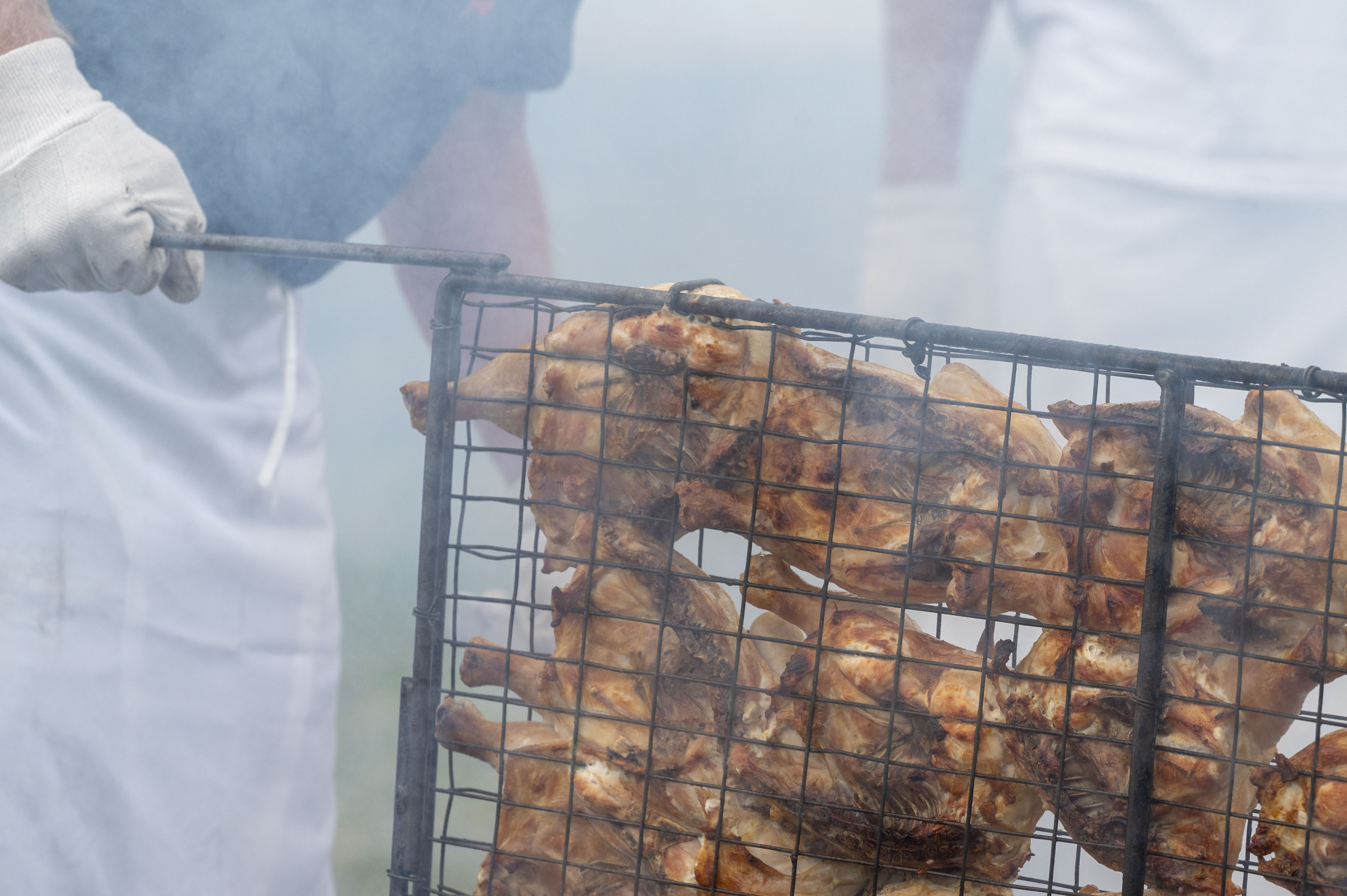 The 72nd Annual Manchester Chicken Broil serves an estimated 10,000 ...