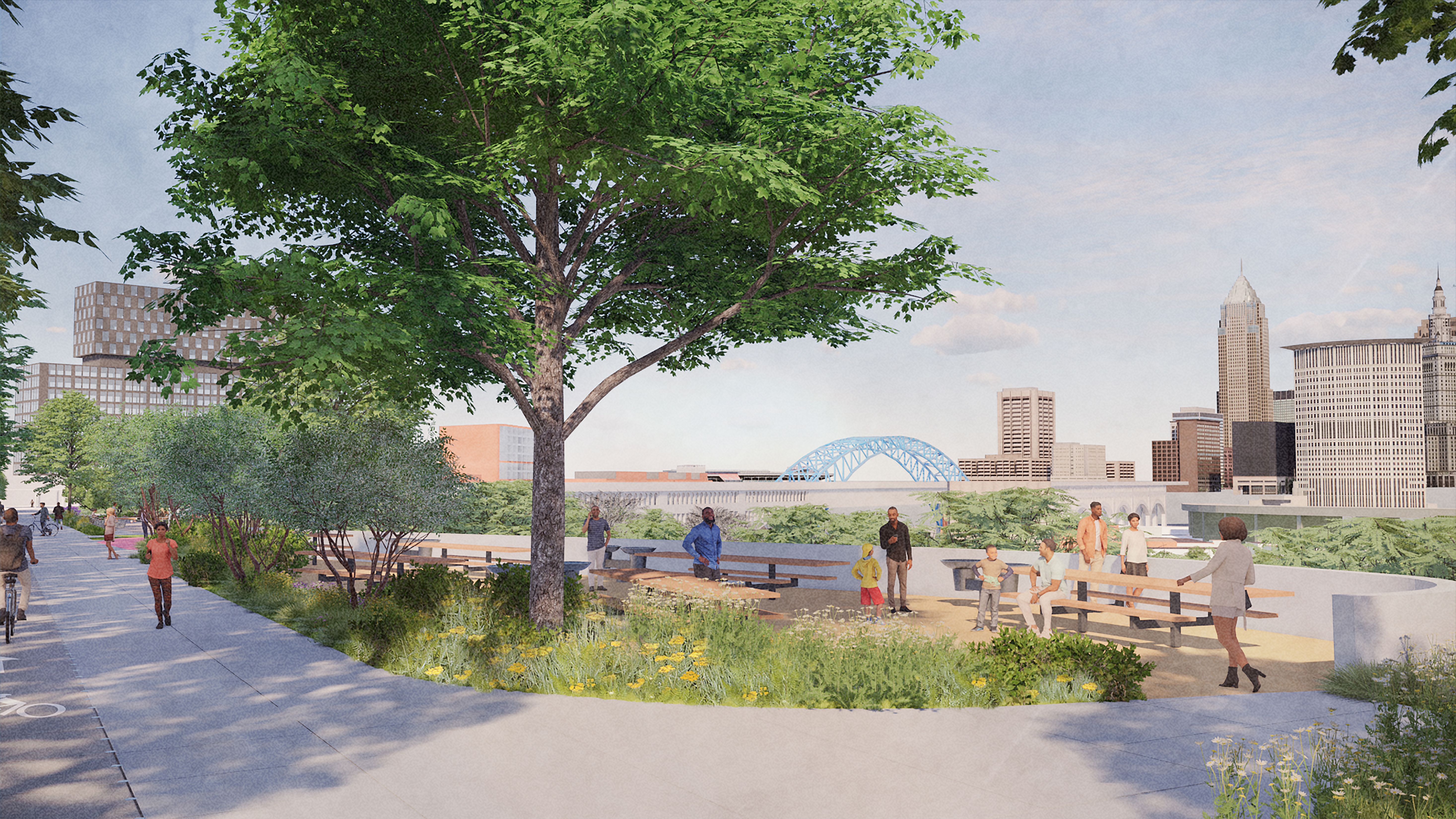 First Look Newest Renderings Of Irishtown Bend Park Depict A Project
