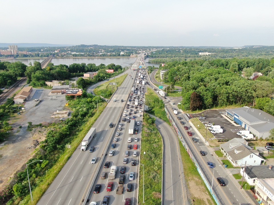 An accident on I-83 North in Harrisburg causes traffic delays ...