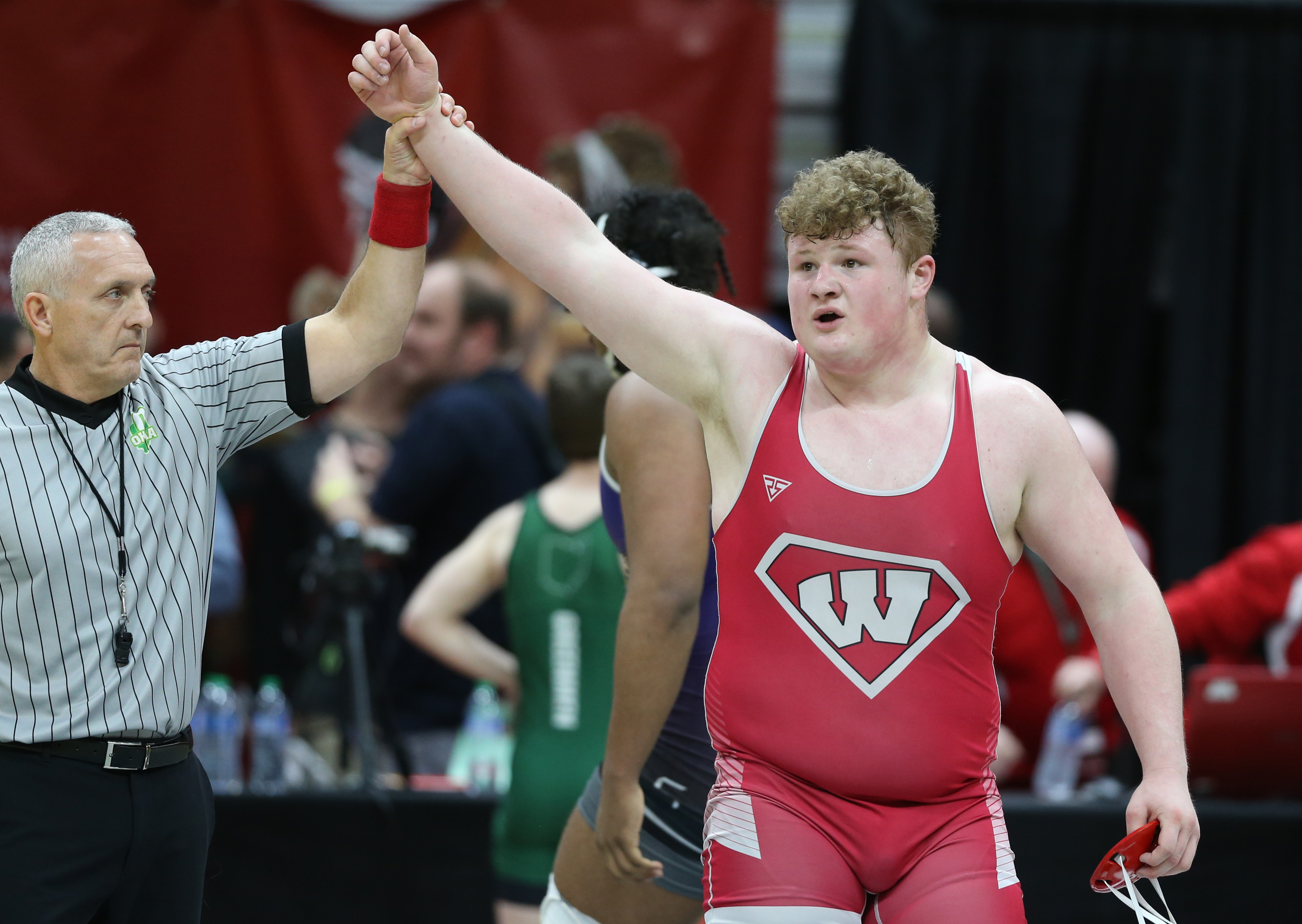 D1 state high school wrestling tournament semifinals, March 11, 2023 ...