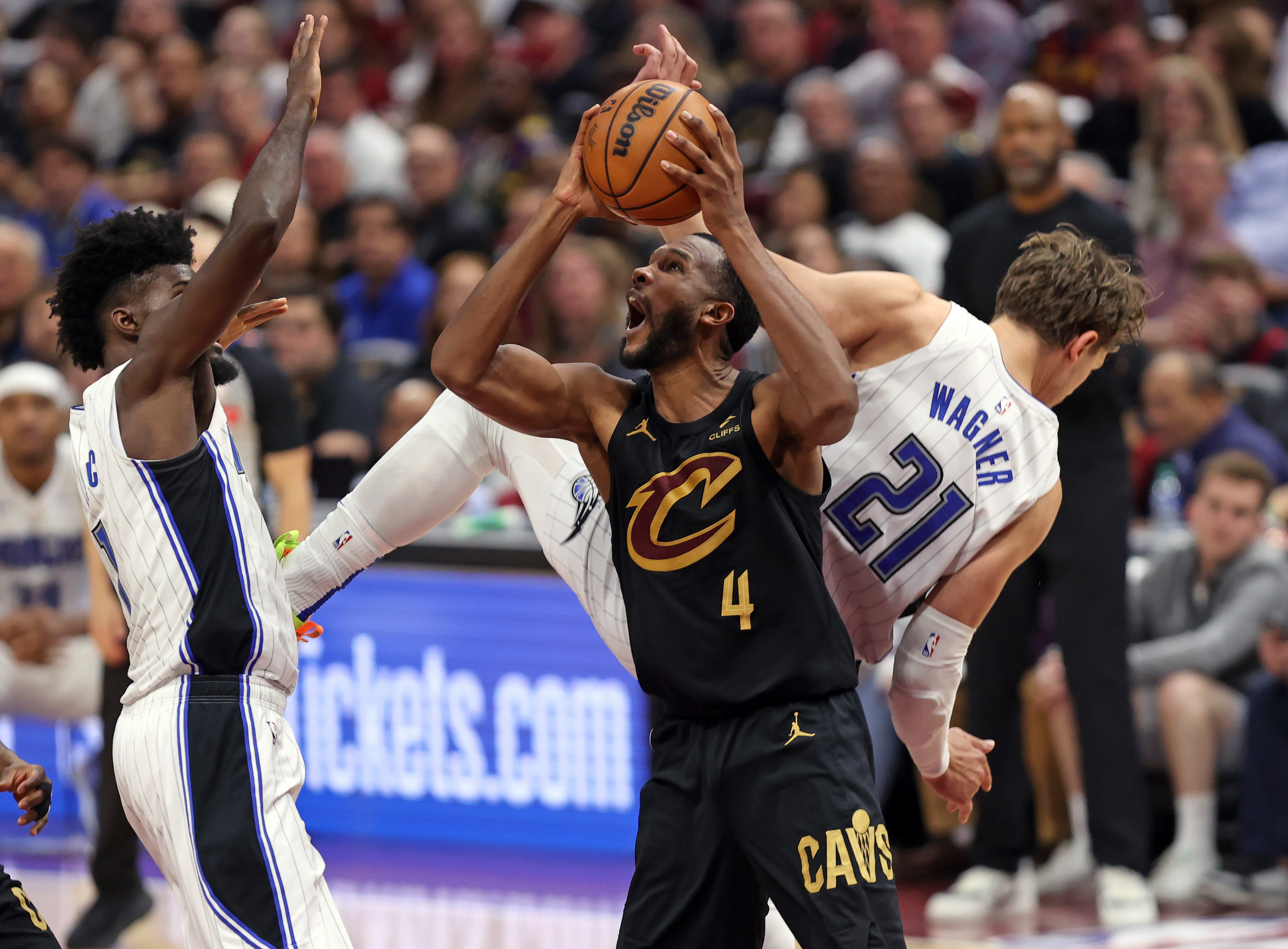 Cleveland Cavaliers vs. Orlando Magic, NBA playoffs round 1, game 5 ...