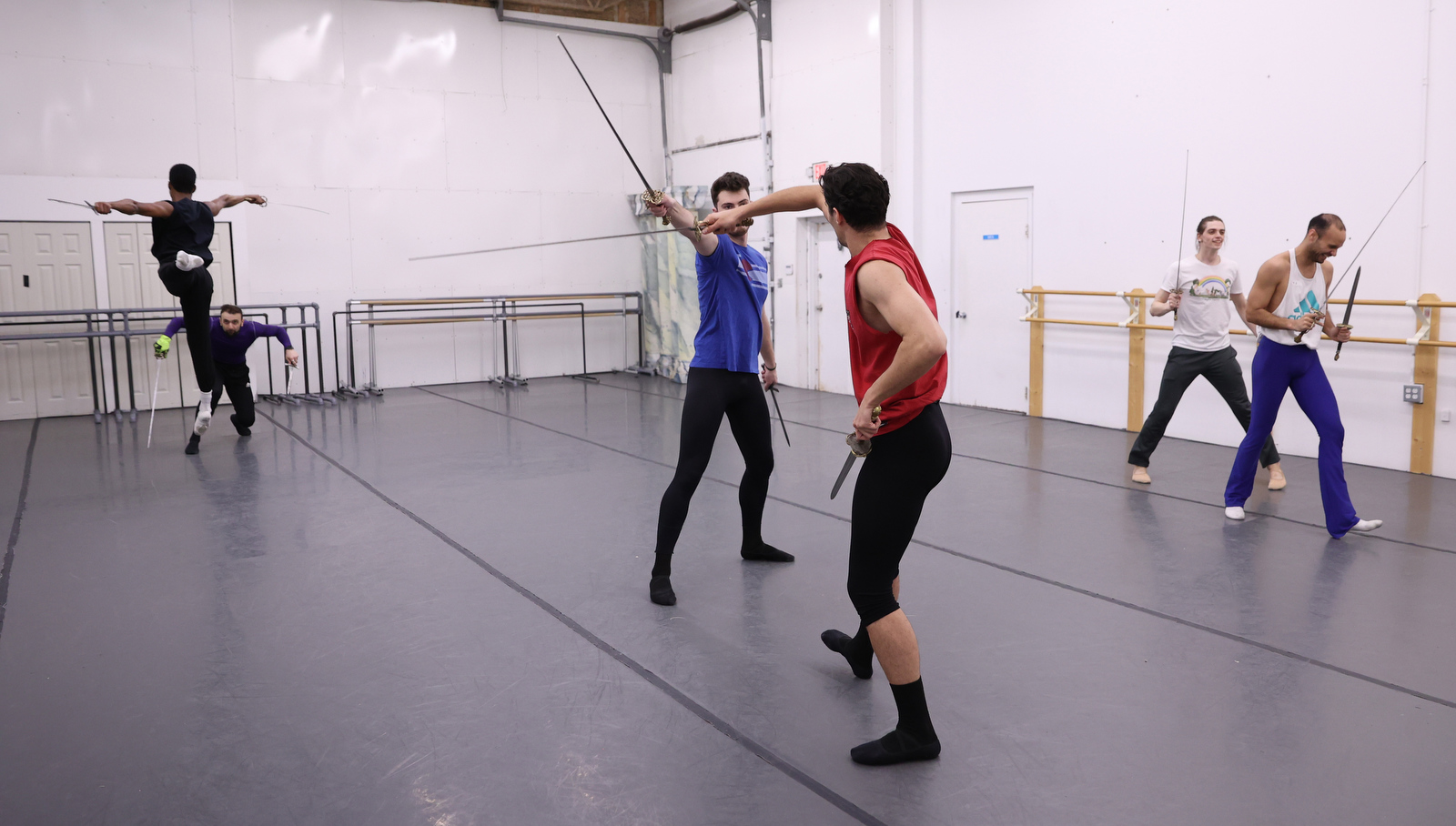 Cleveland Ballet sword-fighting training - cleveland.com