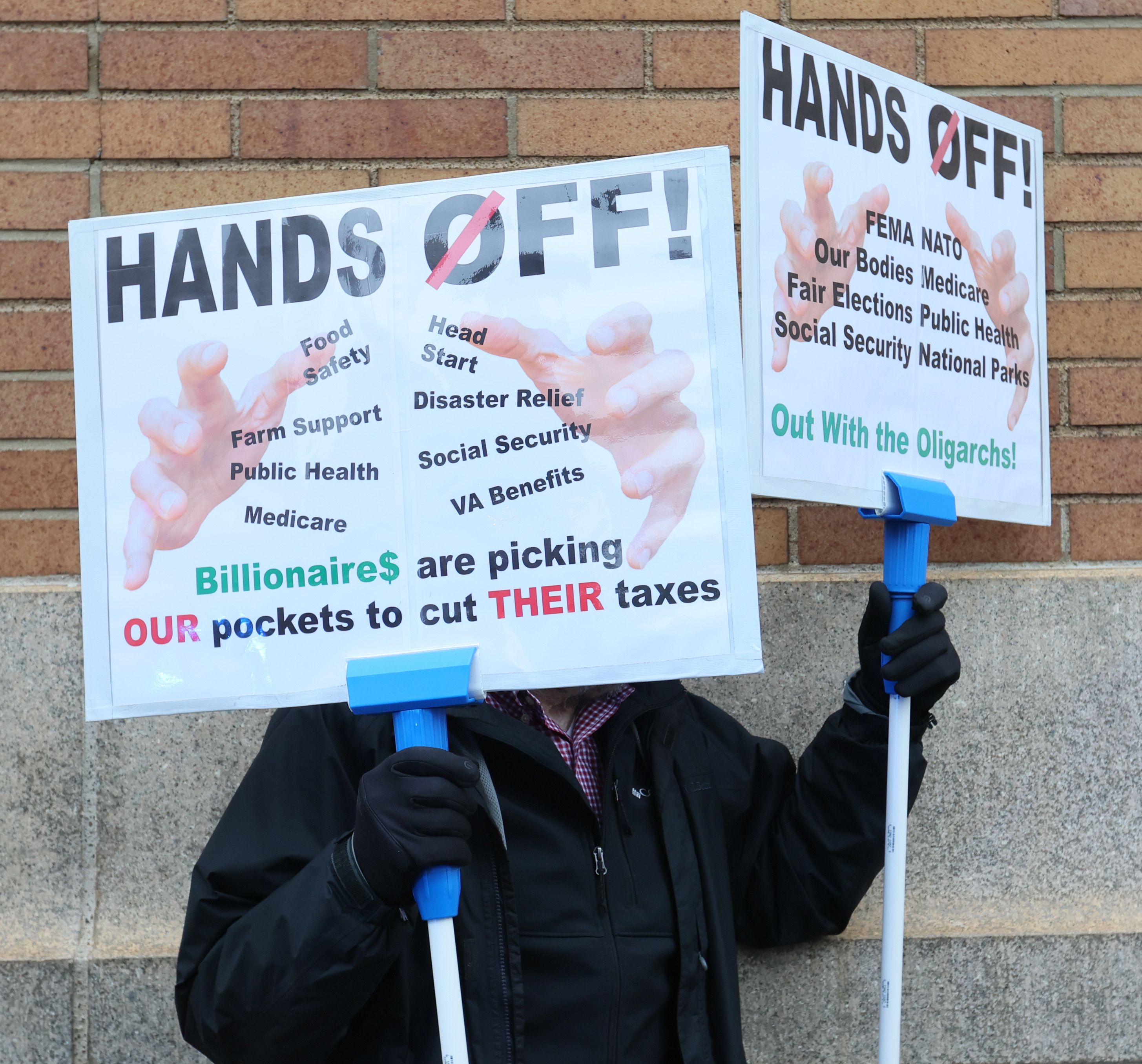 "Hands Off" protest against President Trump policies at West Side ...