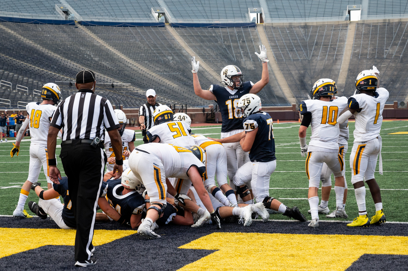 Saline vs. Hudsonville high school football at the Big House - mlive.com