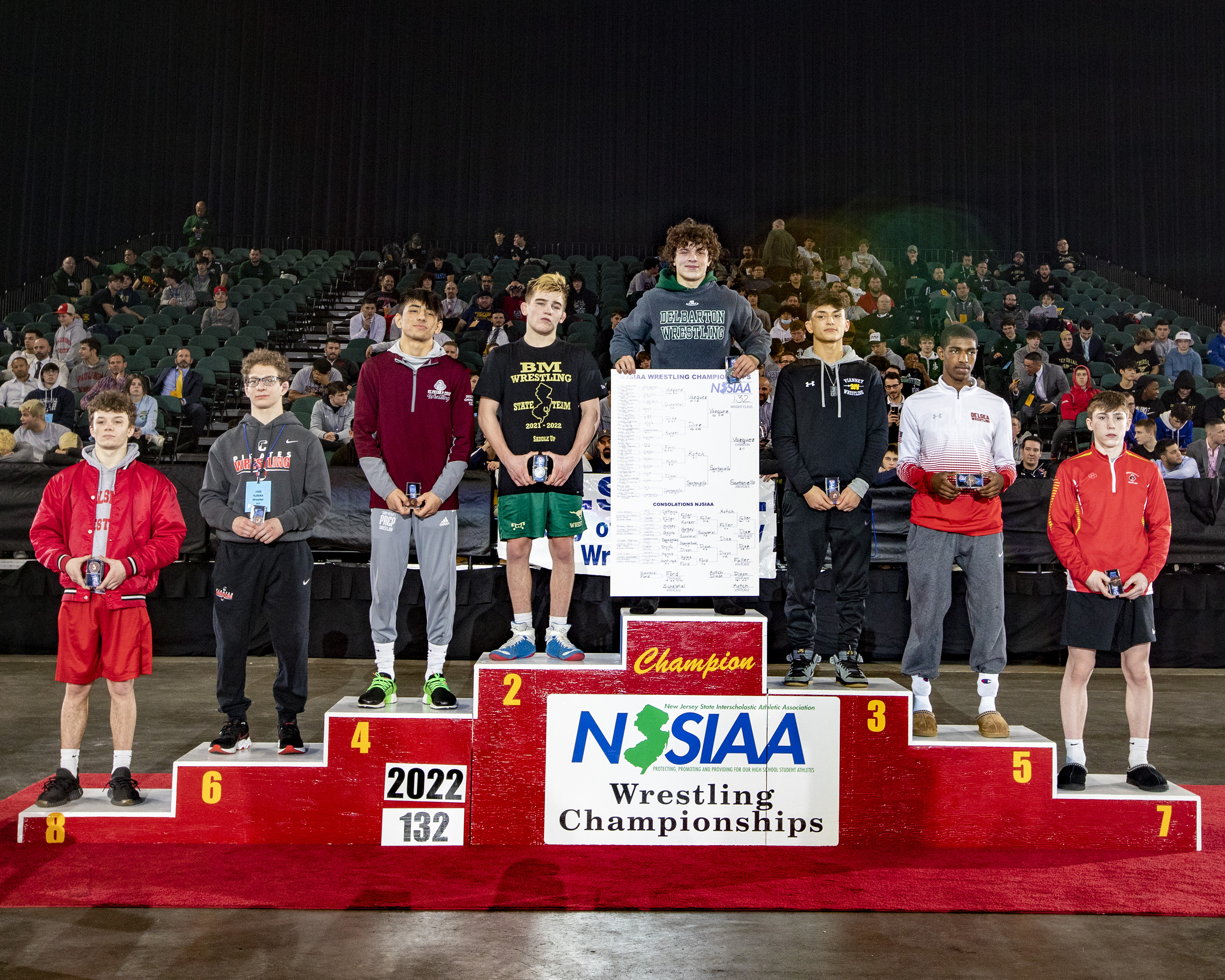 2022 NJSIAA Wrestling State Champions Podiums - nj.com