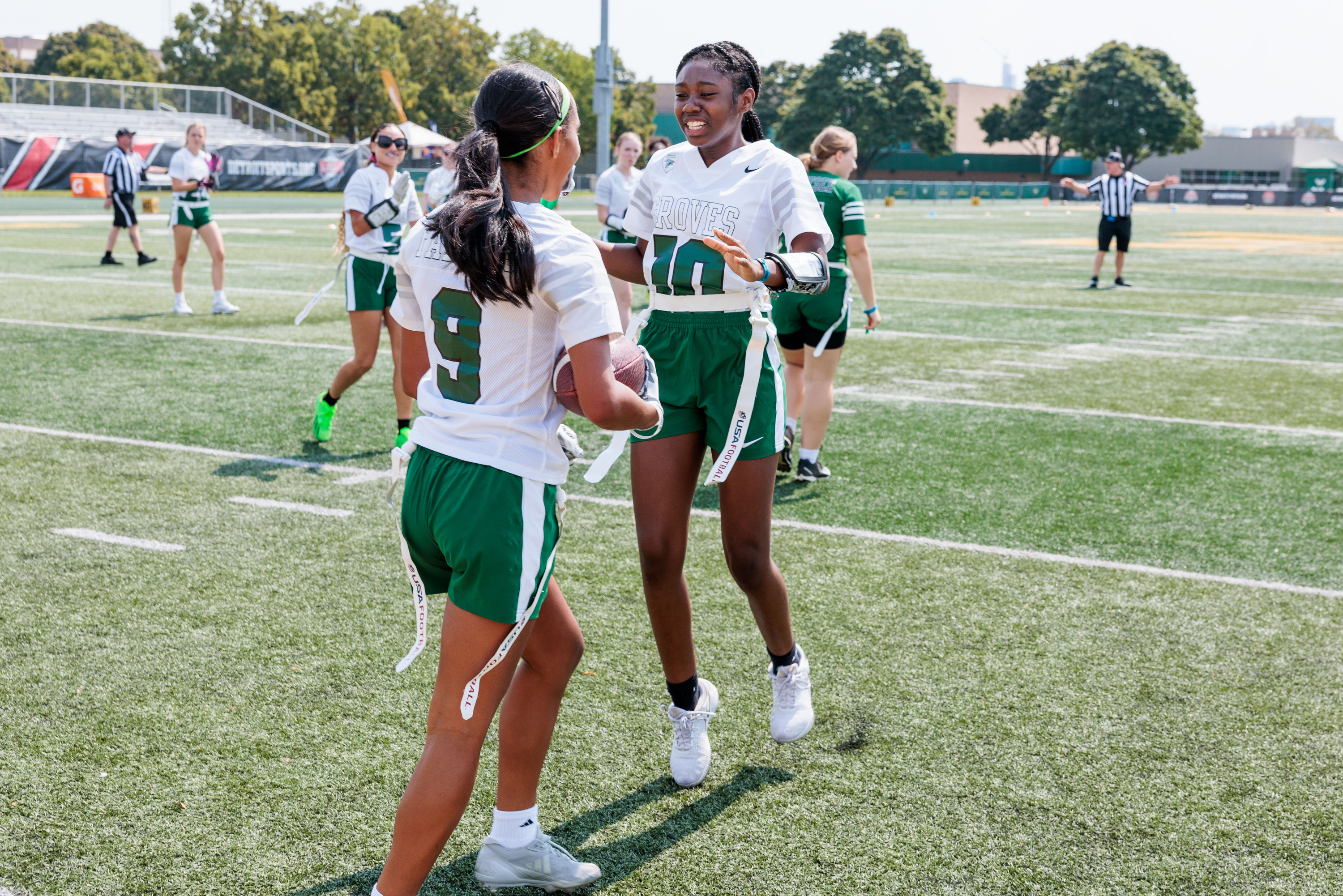Genesee vs. Birmingham Groves girls high school flag football - mlive.com